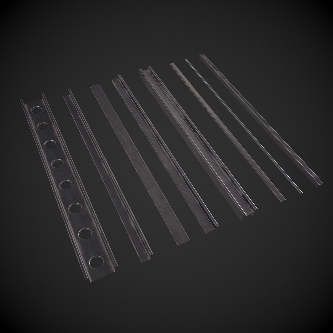3D Generic Steel Beams - TurboSquid 2085916
