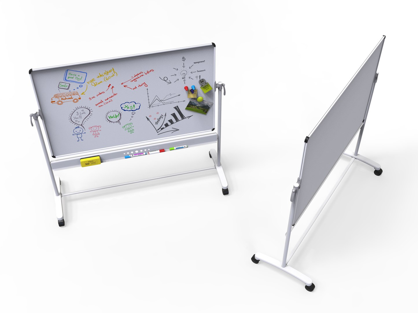 3D white board model - TurboSquid 1466494