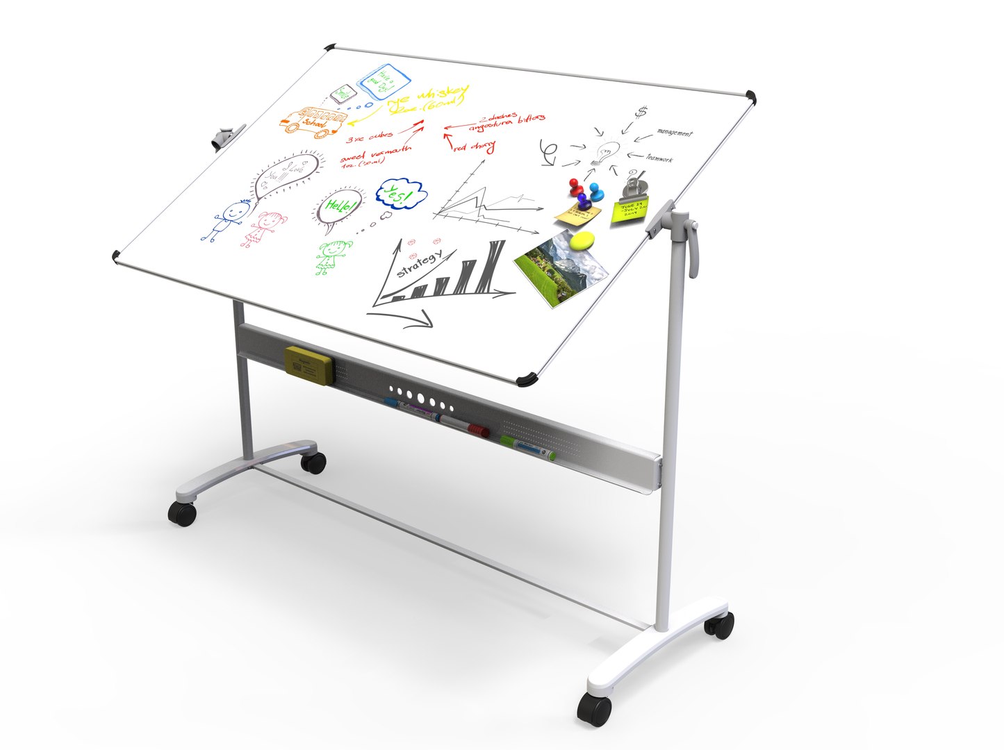 3D white board model - TurboSquid 1466494