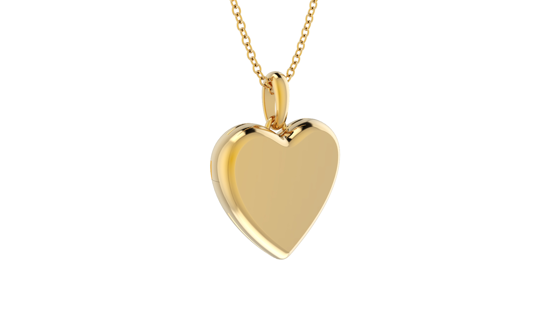 3D Heart Locket Pendant Necklace Model - TurboSquid 2164058