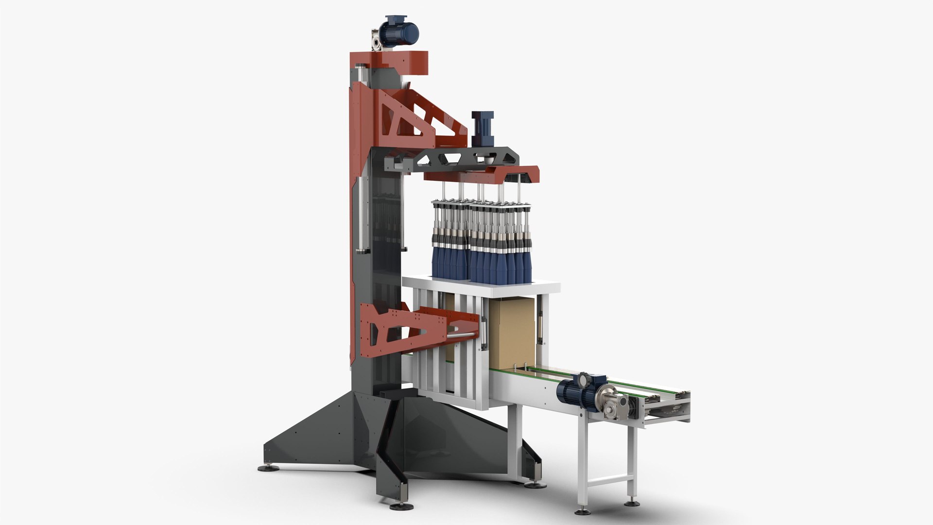 Classic Single Column Case Packer 3D Model - TurboSquid 2108175