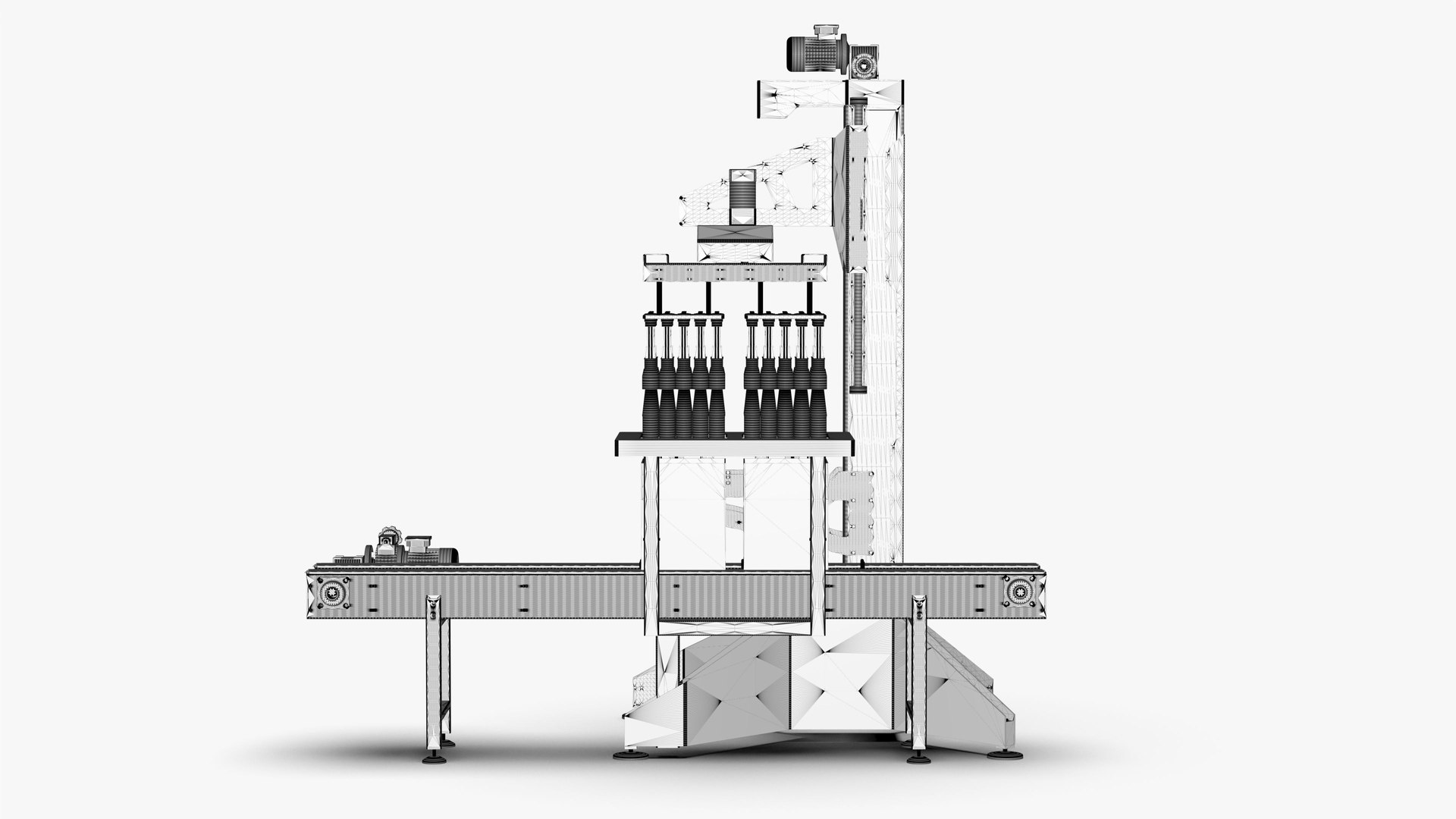 Classic Single Column Case Packer 3D Model - TurboSquid 2108175
