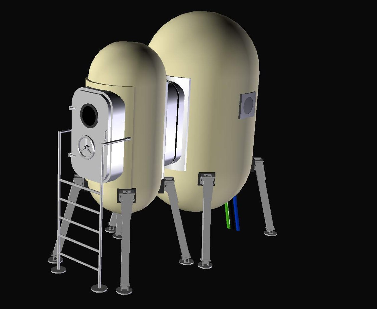 Habitation Module 3d Model