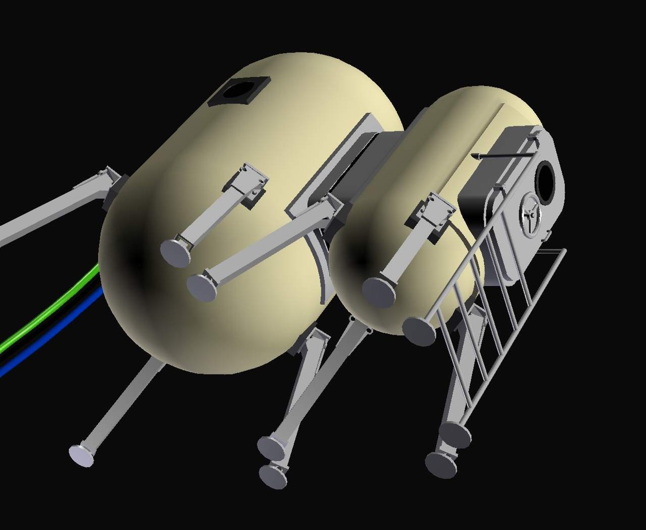 Habitation Module 3d Model