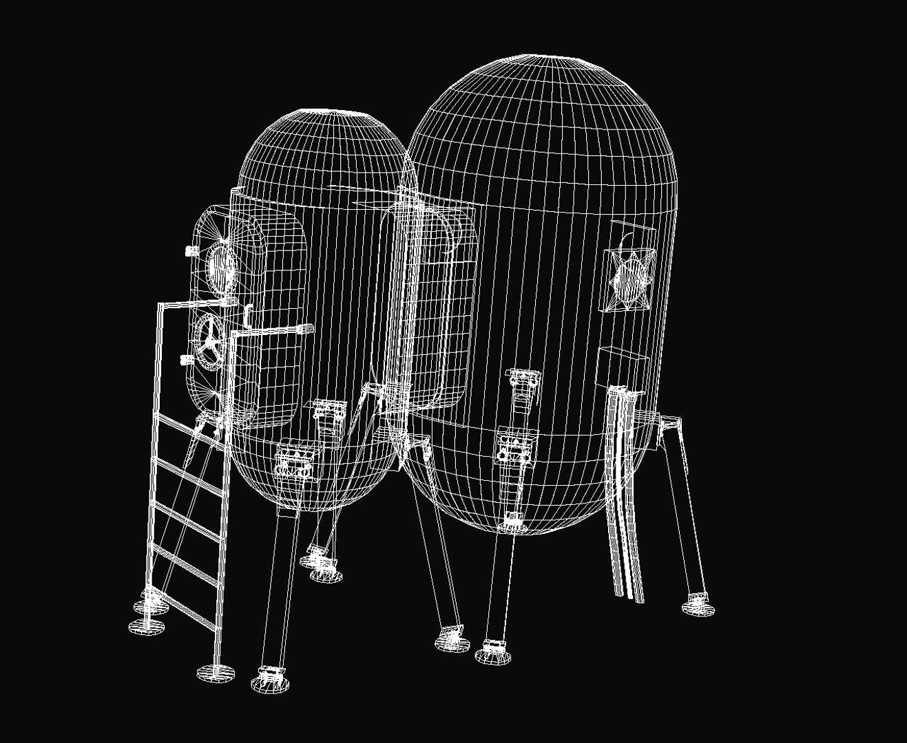 Habitation Module 3d Model