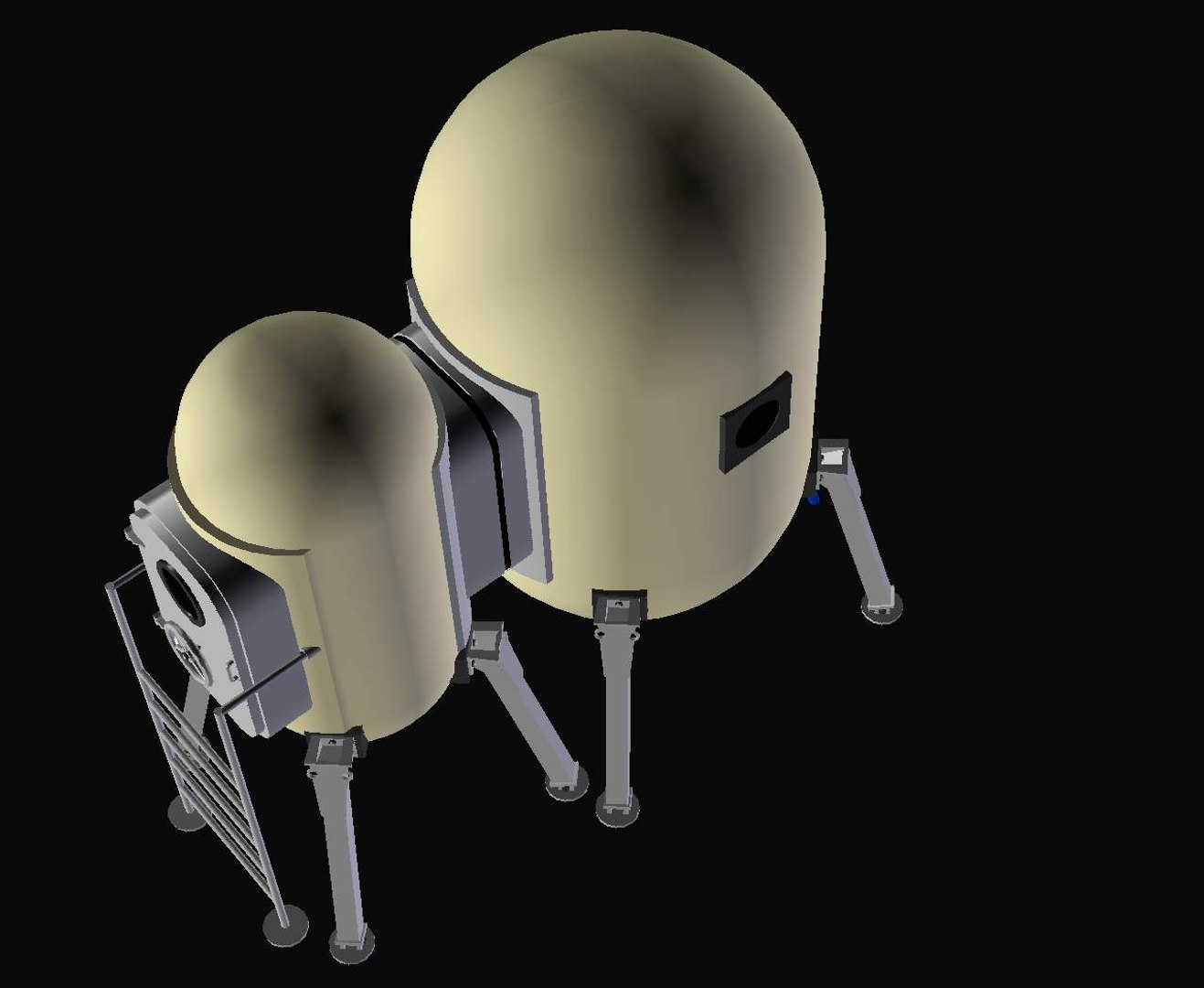 Habitation Module 3d Model