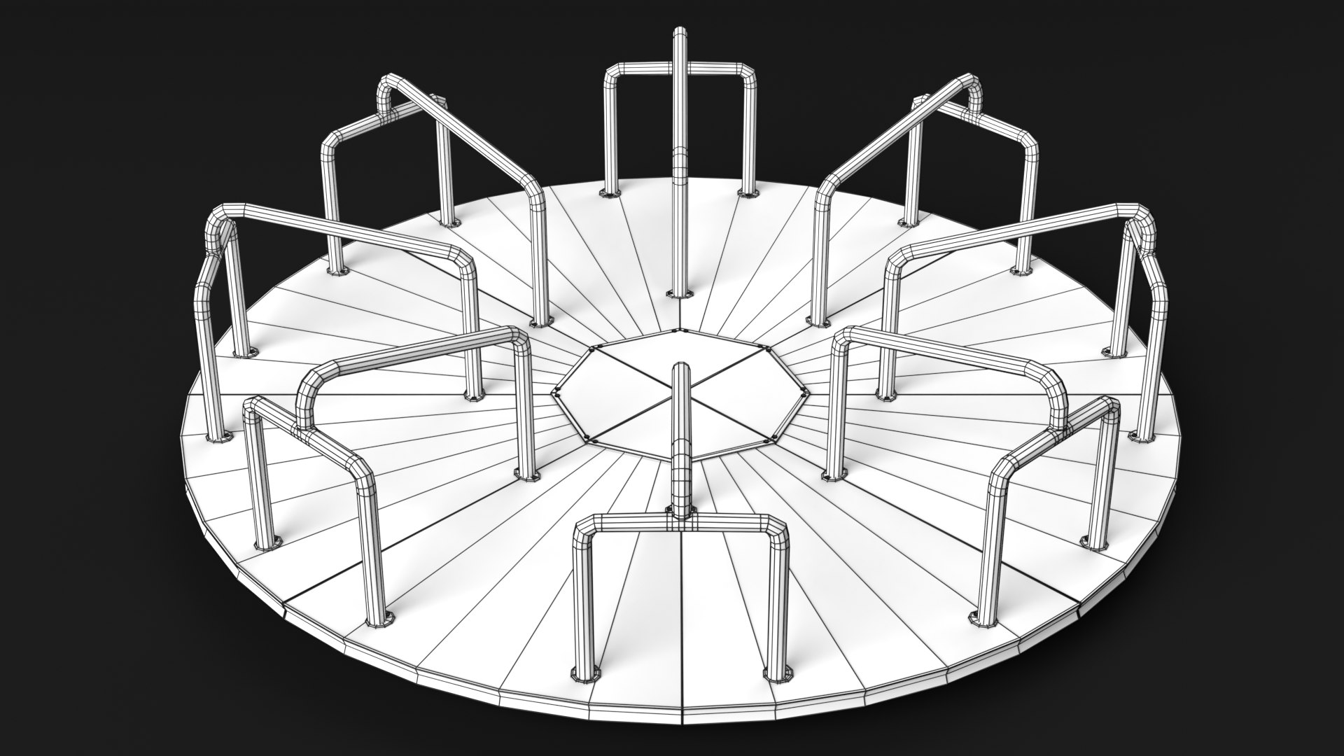 Merry Go Round 3D model - TurboSquid 1828567