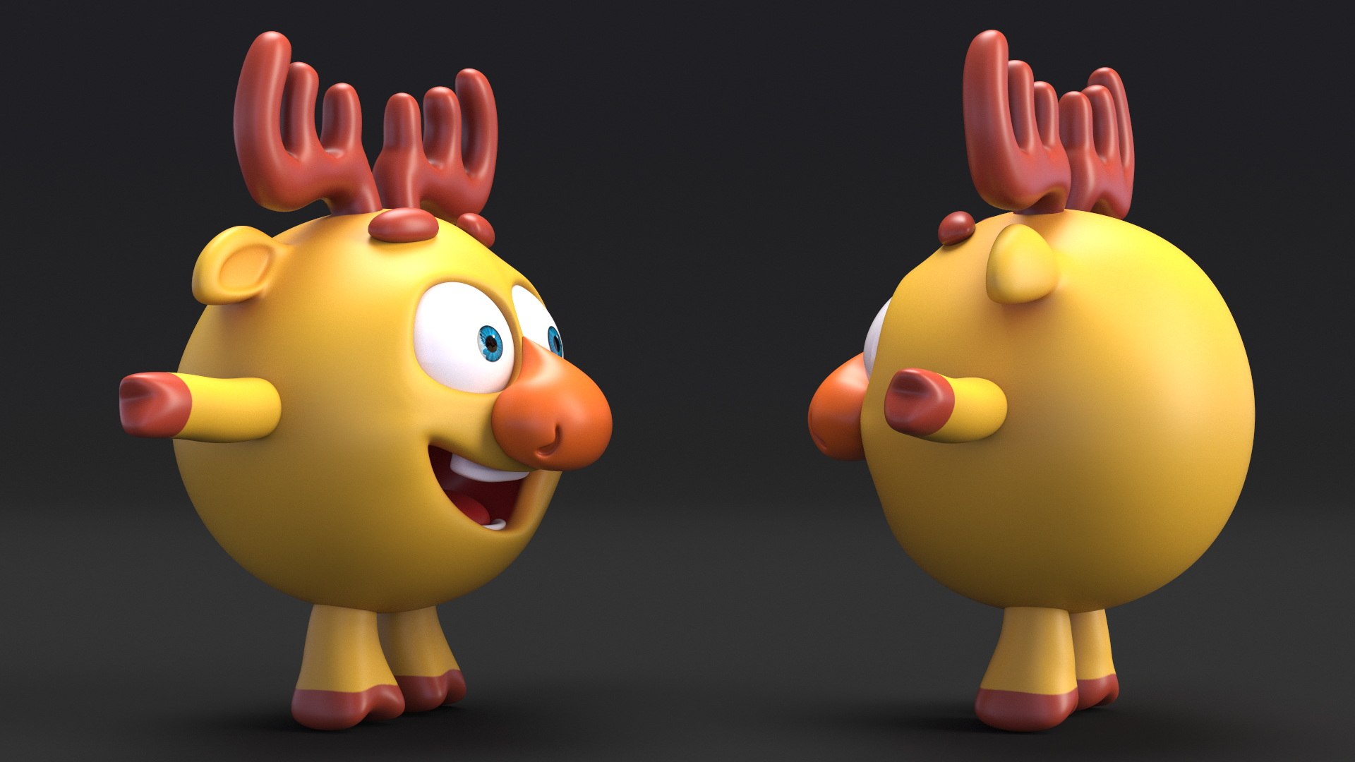 Dokko Character Kikoriki Rigged for Maya 3D model - TurboSquid 2164671
