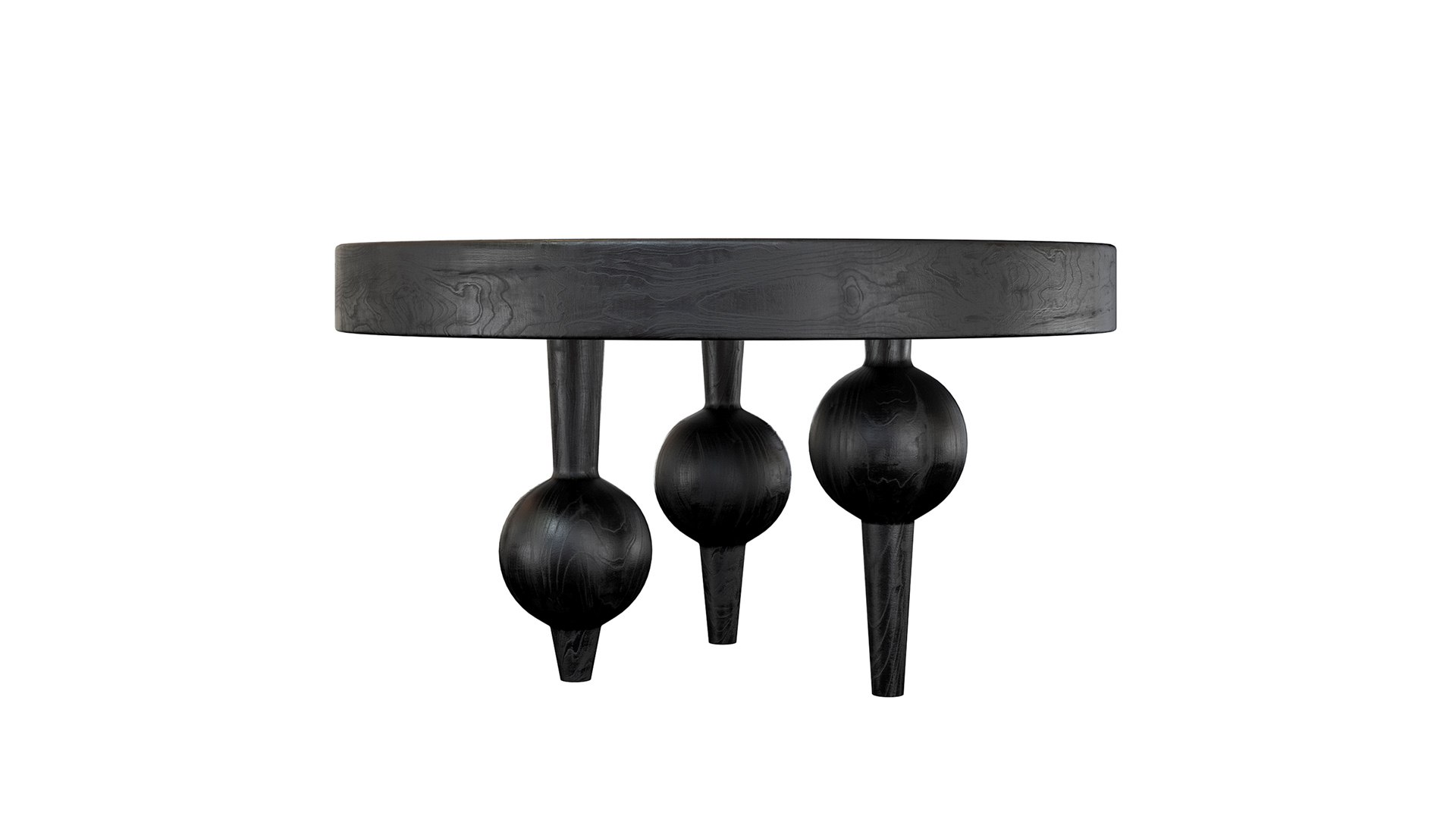 3D Bois Blanc Dining table mango spherical legs model - TurboSquid 2064098