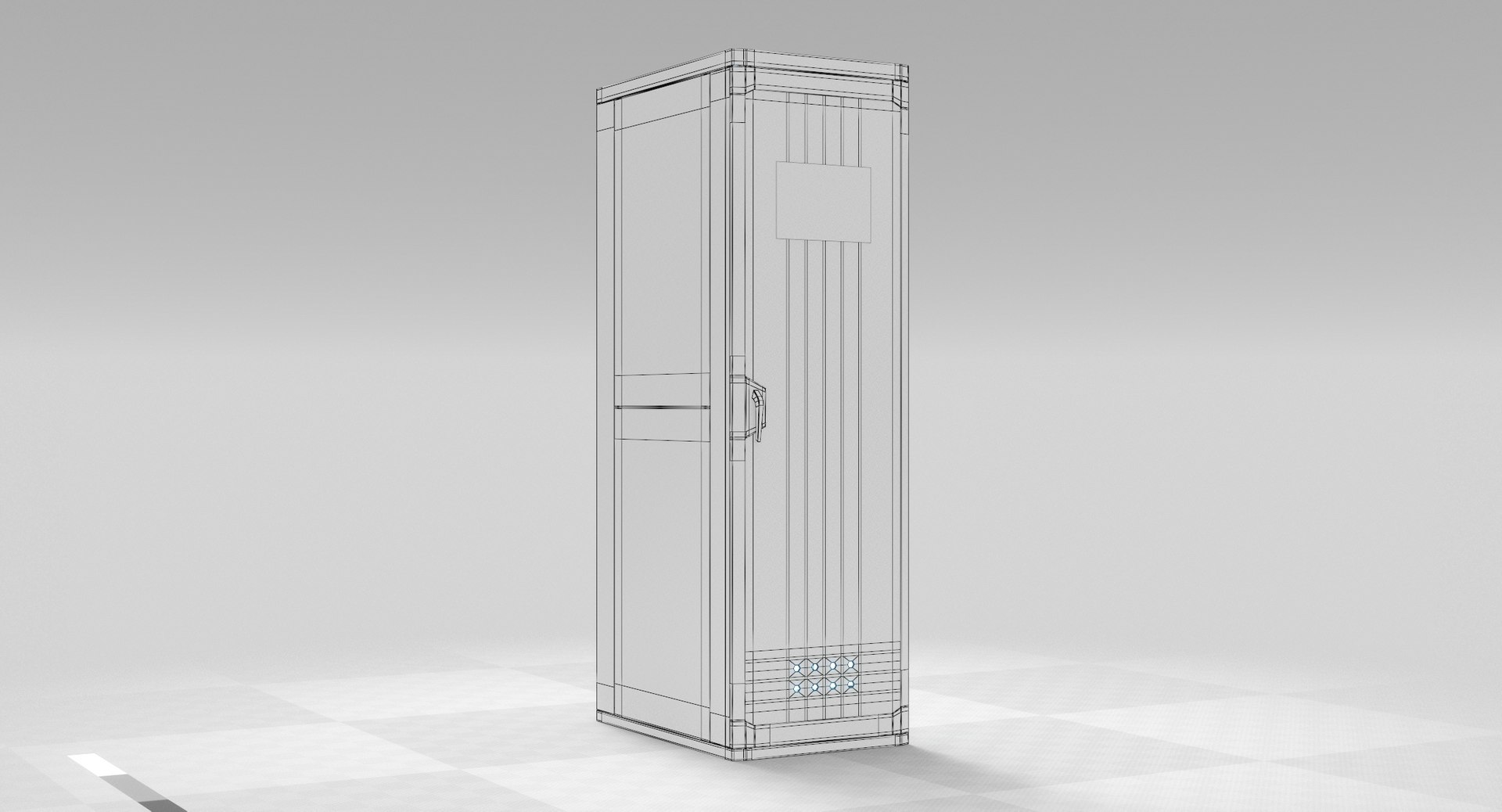 Server cabinet 3D model - TurboSquid 1544944