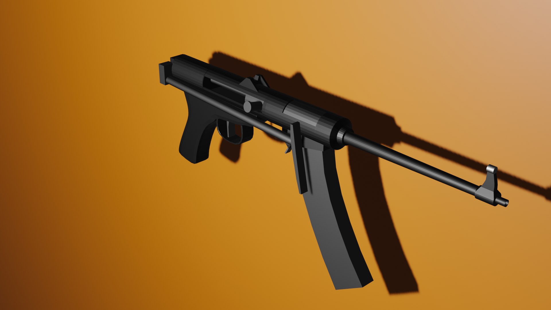 Rigged low-poly SMG model - TurboSquid 1920452