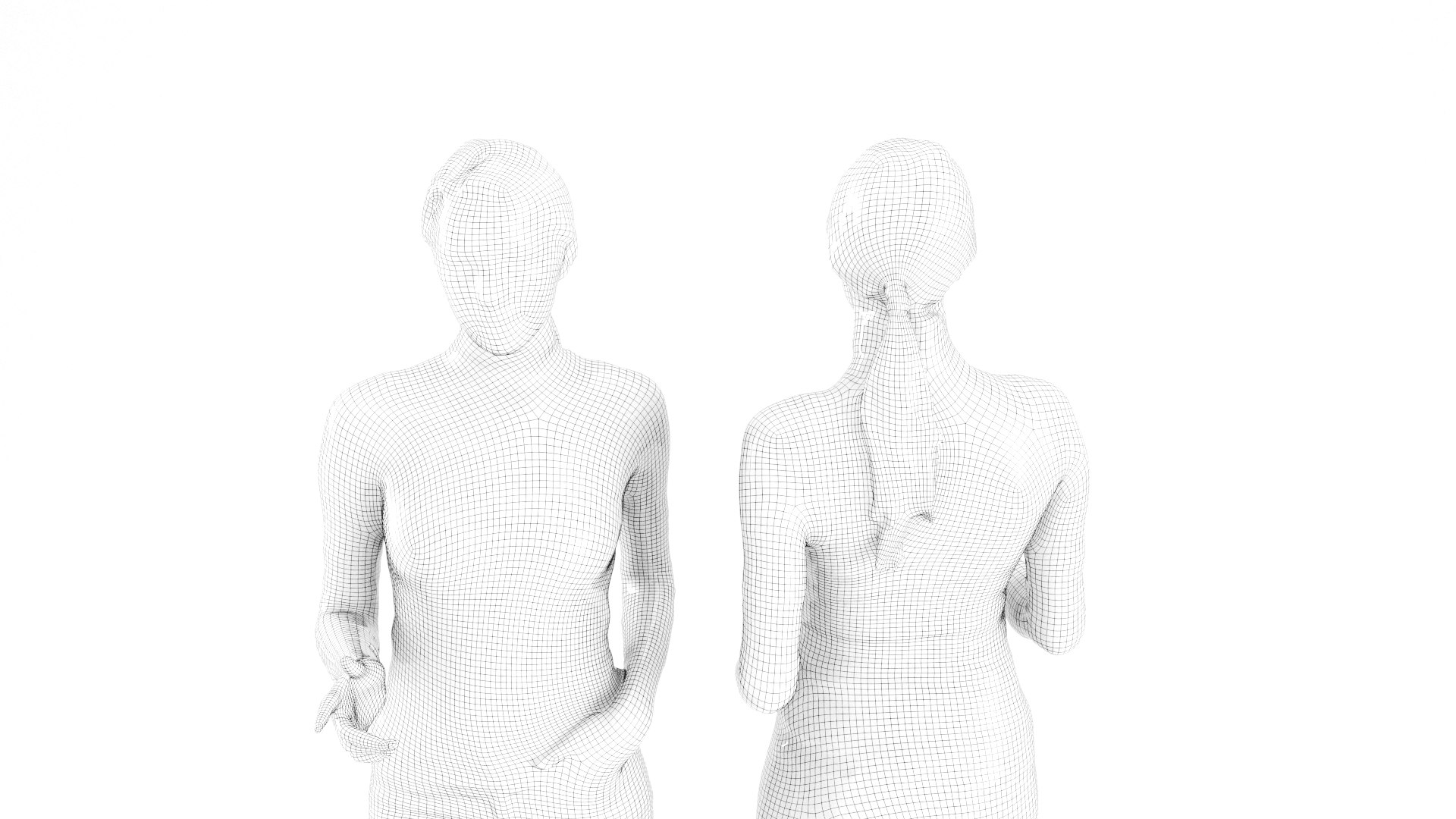 3D Scanned Human Young Woman Model - TurboSquid 1447062