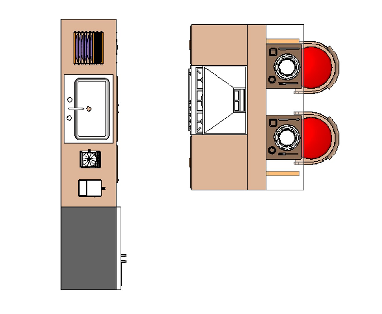 3D Compact Kitchen Model - TurboSquid 1274556