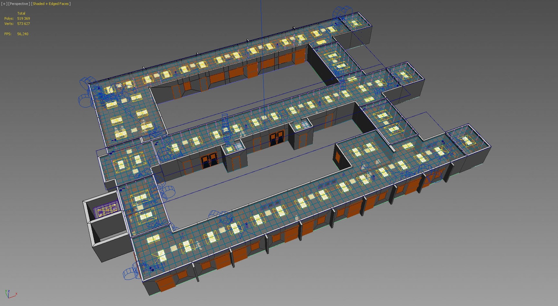 Hospital Hallway 3D Model - TurboSquid 1852497