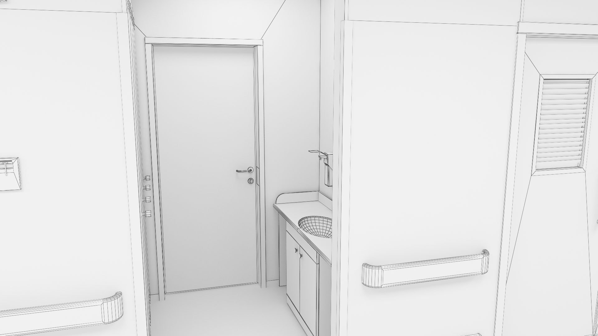 Hospital Hallway 3D model - TurboSquid 1852497