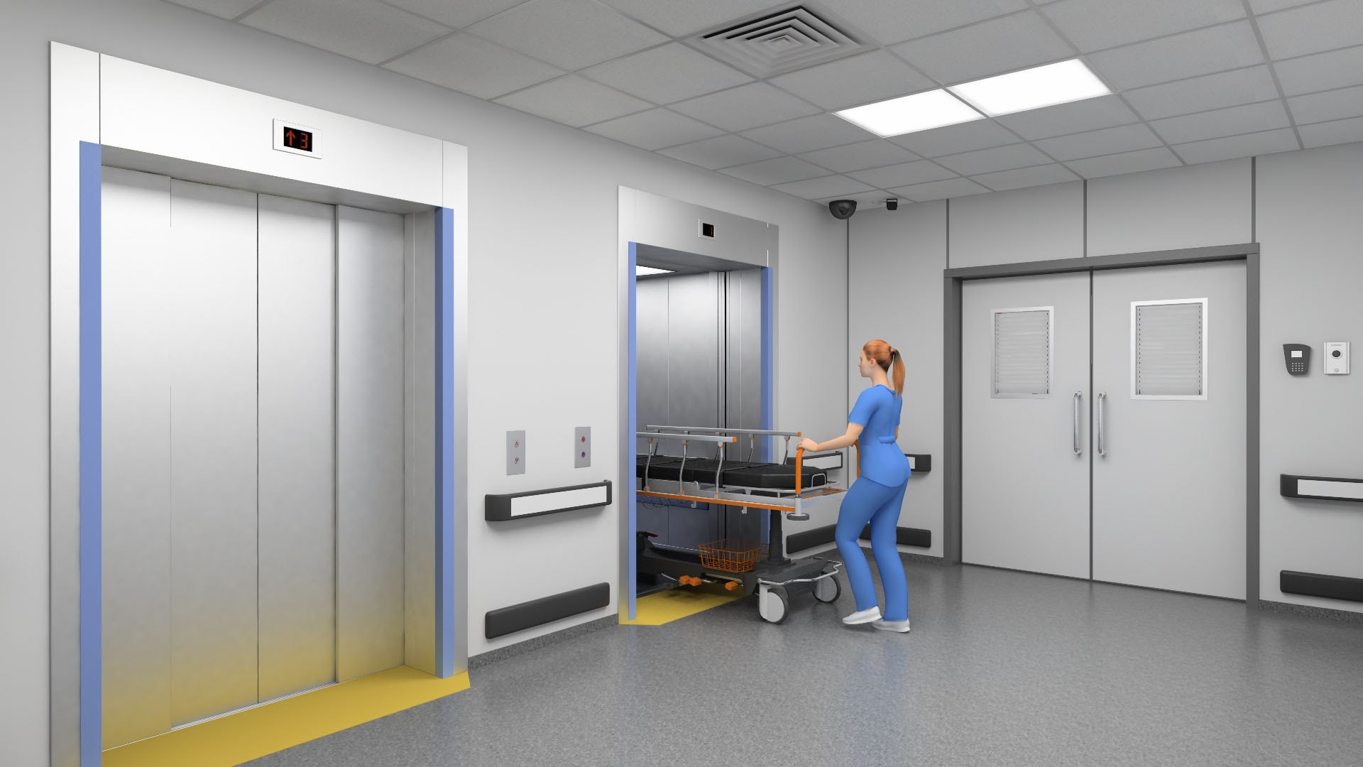 Hospital Hallway 3D Model - TurboSquid 1852497