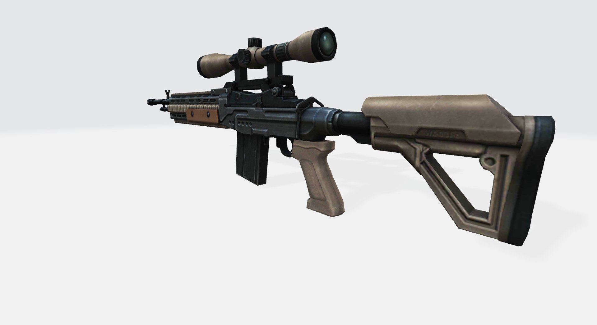 Weapon Marksman Rifle Woodpecker AC80 SKS SVD 3D Model - TurboSquid 1819867