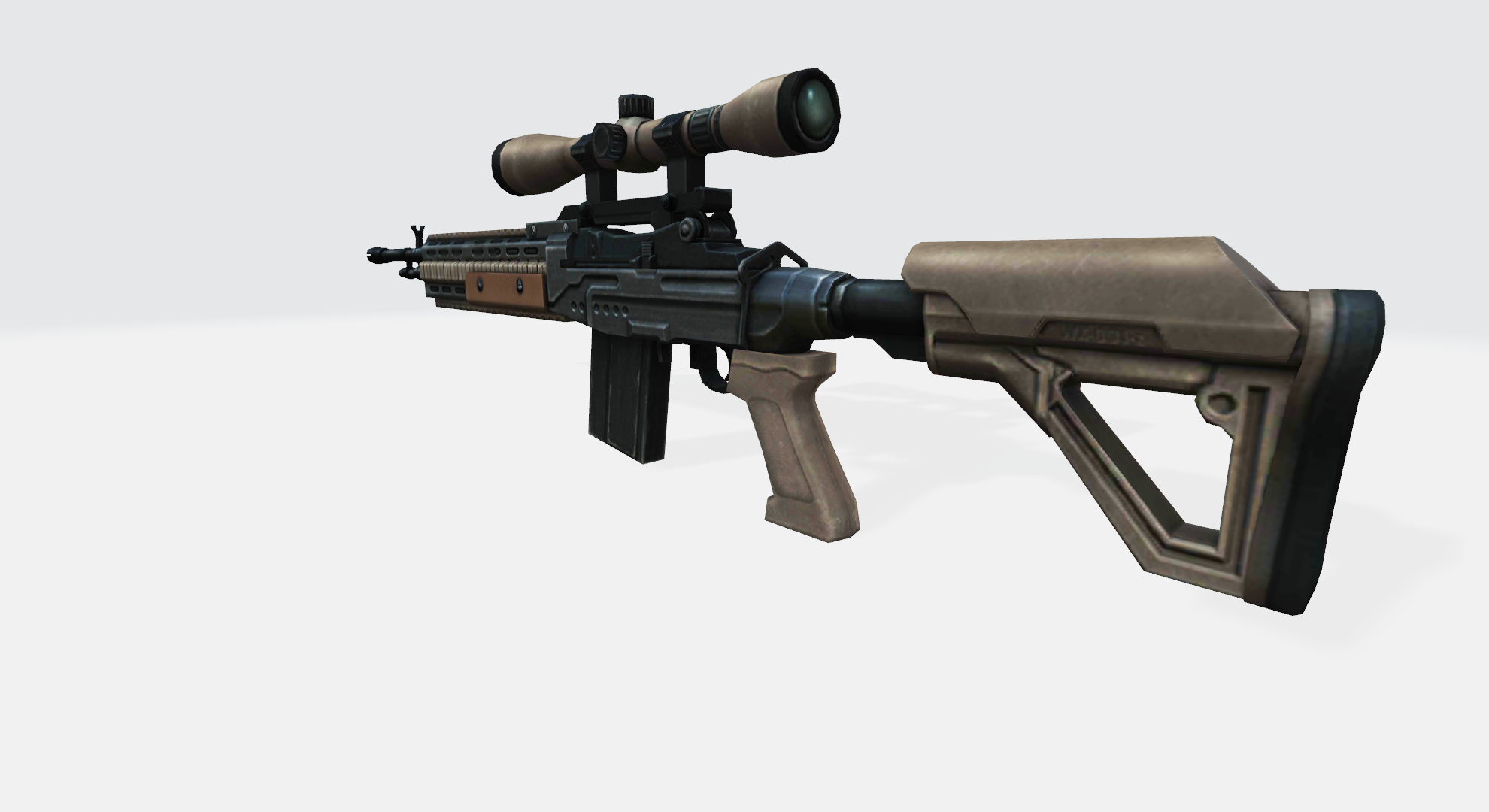 Weapon Marksman Rifle Woodpecker AC80 SKS SVD 3D model - TurboSquid 1819867