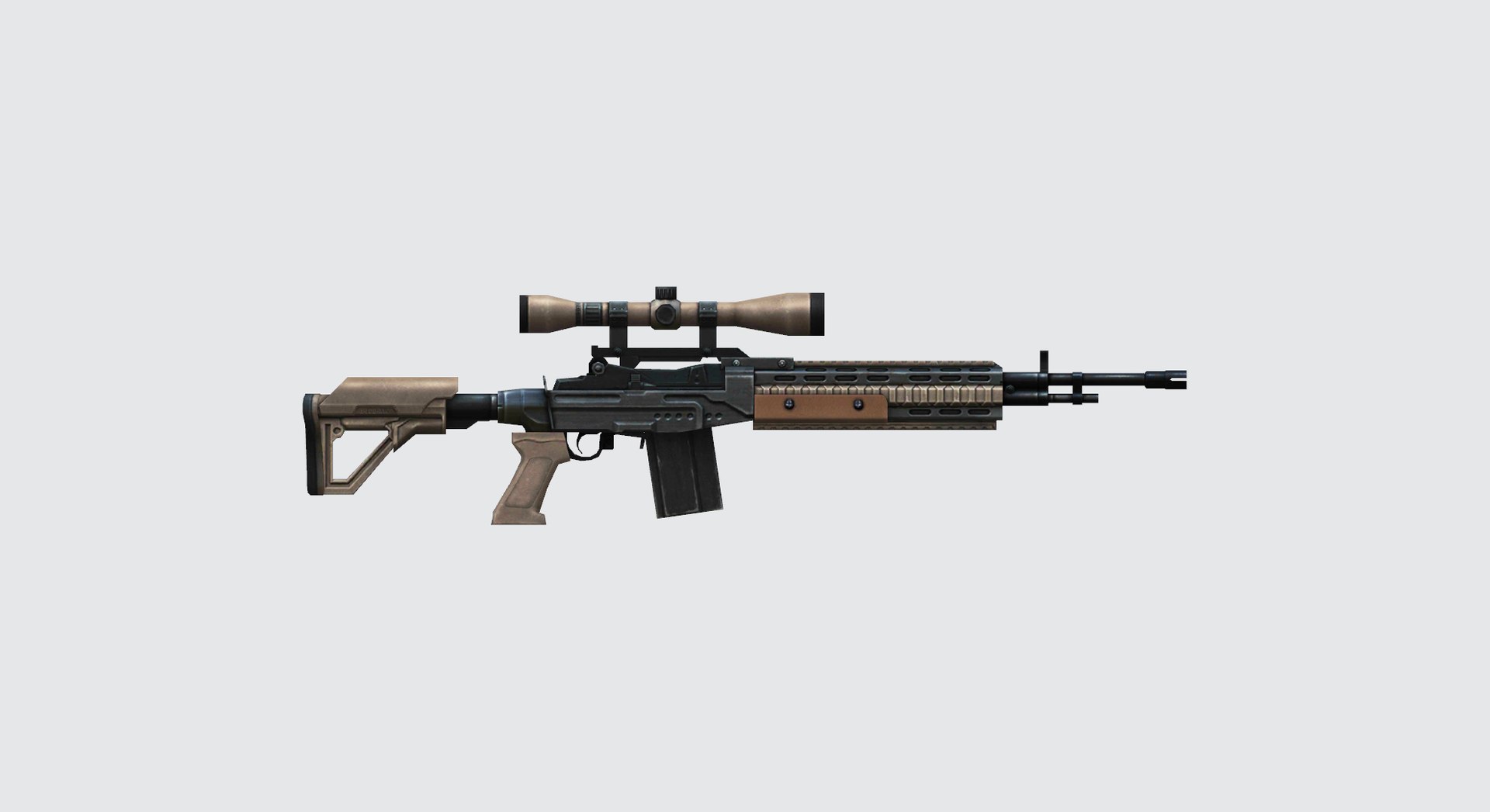 Weapon Marksman Rifle Woodpecker AC80 SKS SVD 3D Model - TurboSquid 1819867