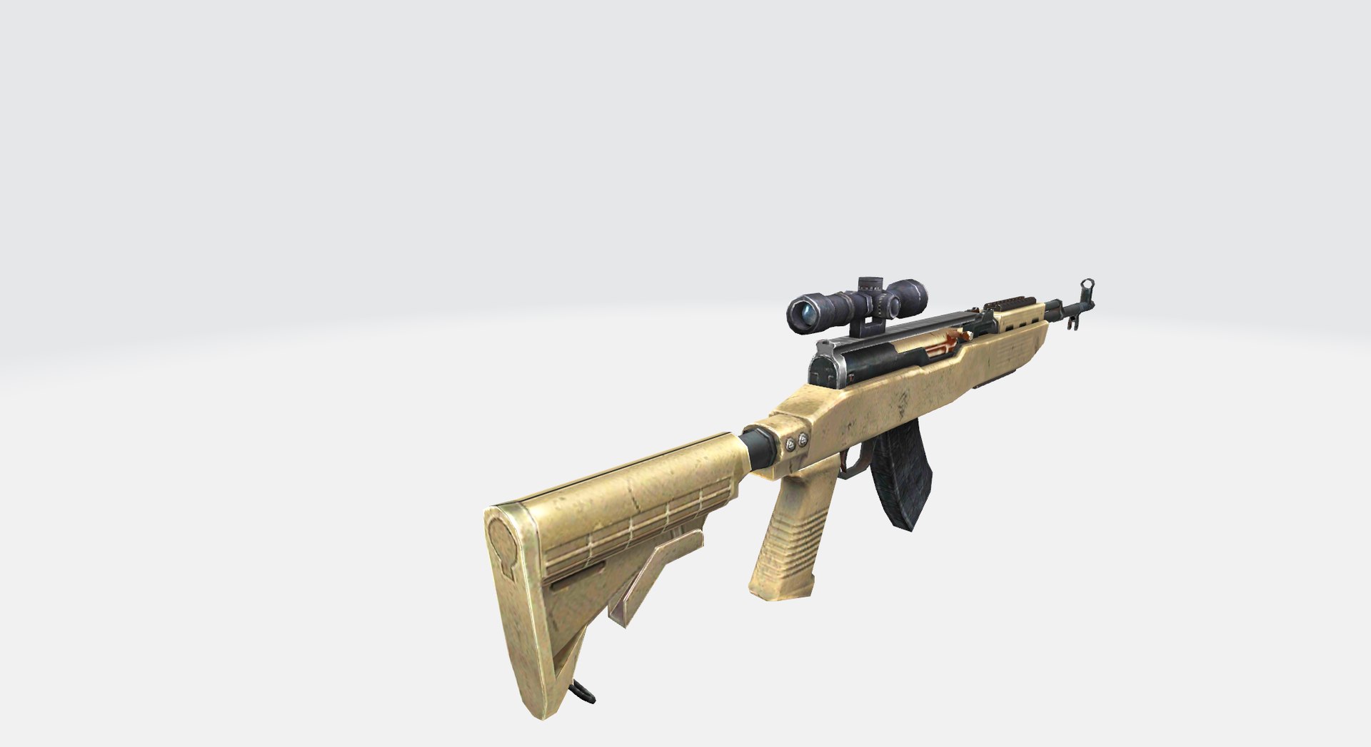 Weapon Marksman Rifle Woodpecker AC80 SKS SVD 3D Model - TurboSquid 1819867