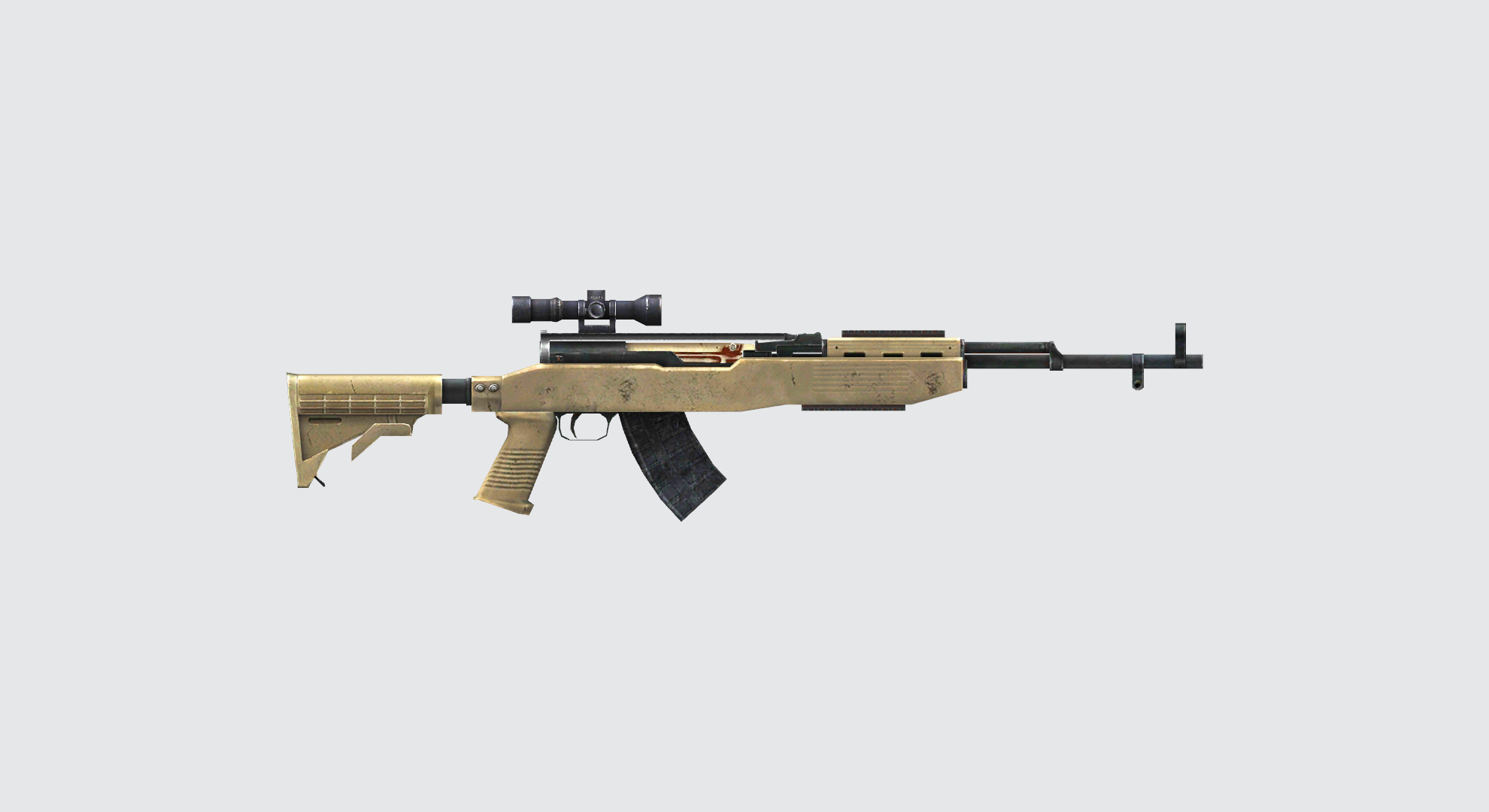 Weapon Marksman Rifle Woodpecker AC80 SKS SVD 3D model - TurboSquid 1819867