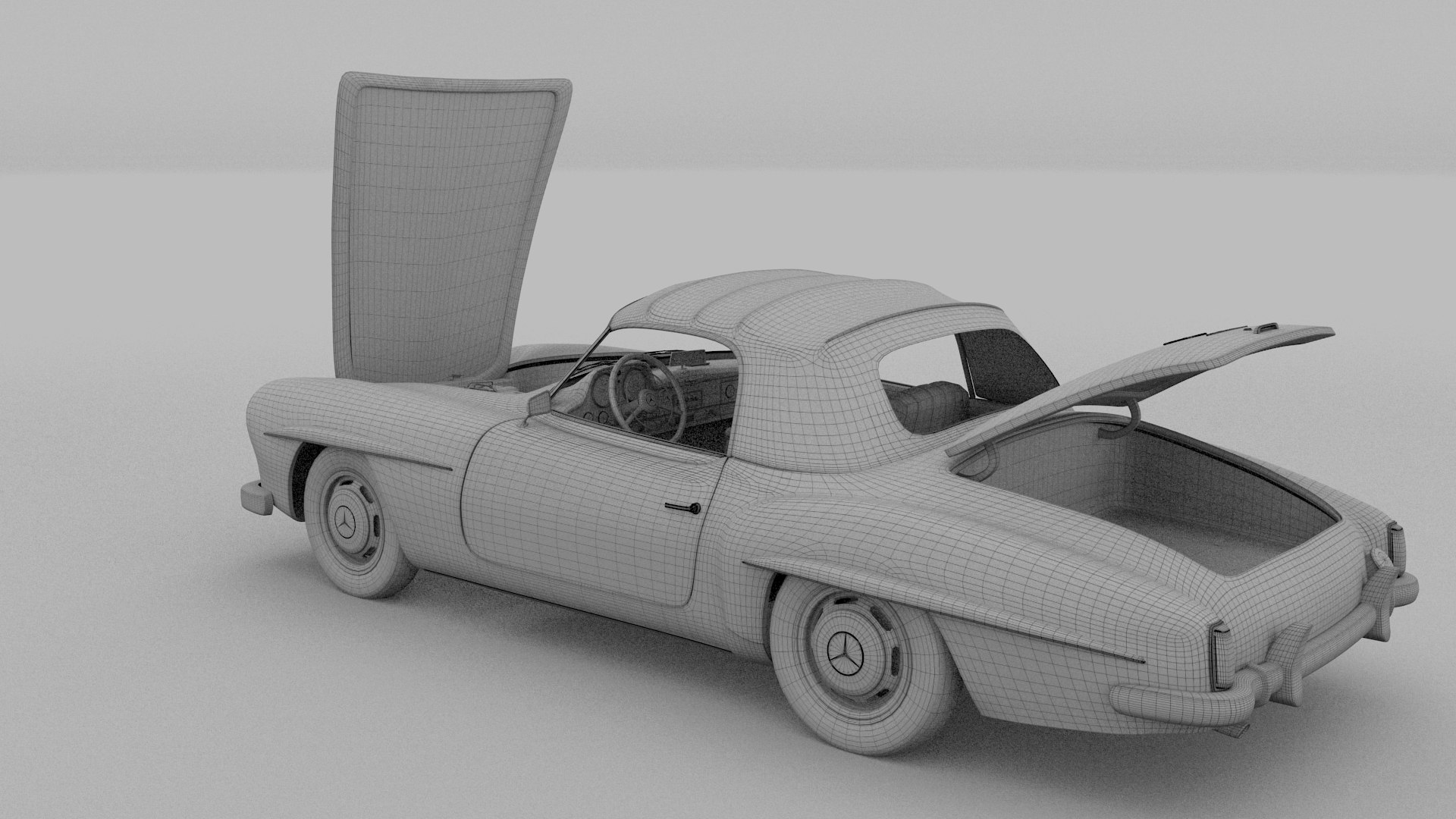 3D Model Pack Mercedes 190sl - TurboSquid 1154526