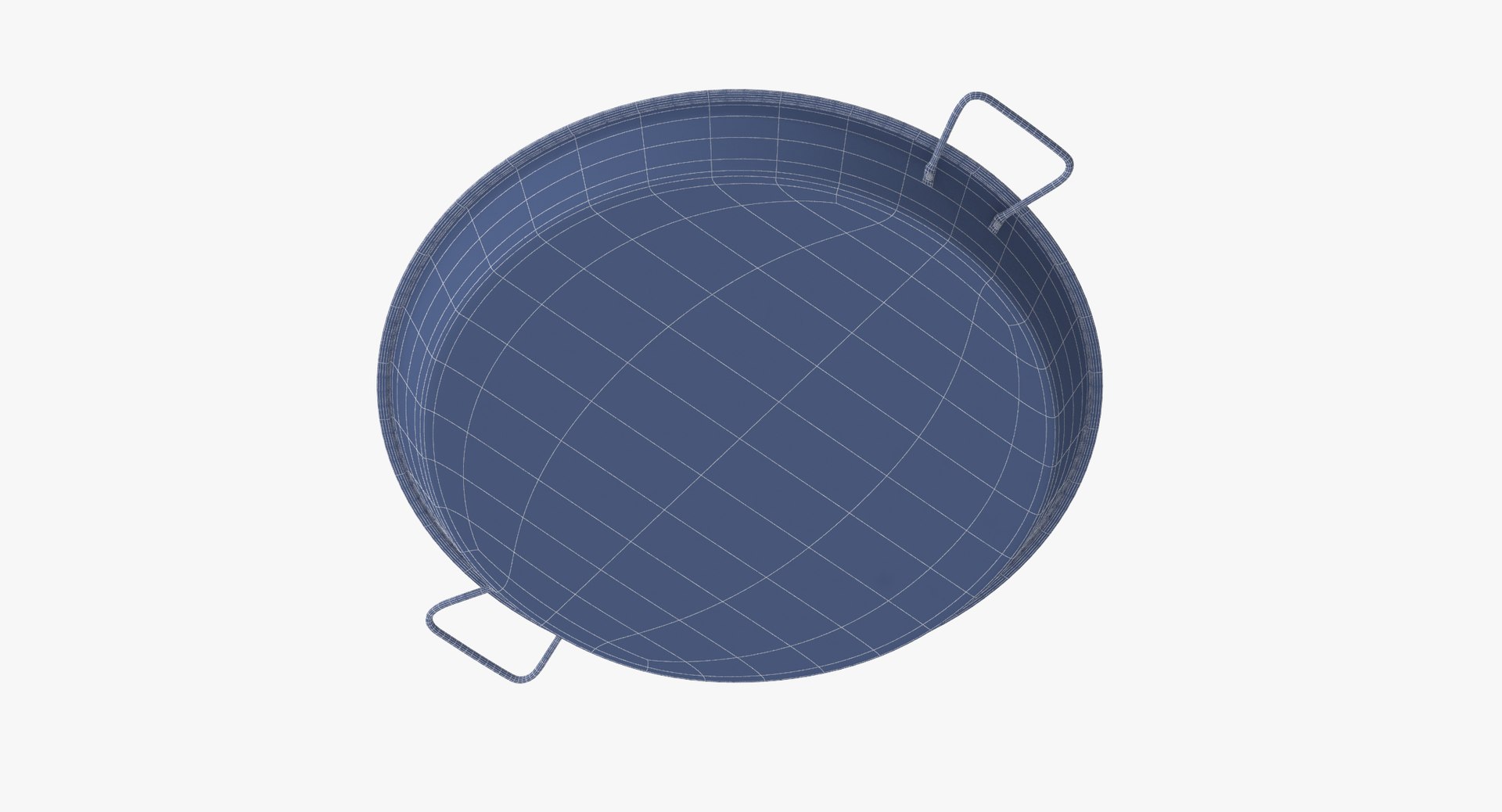 3d Model Carbon Steel Paella Pan