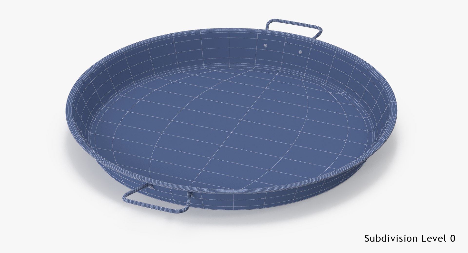 3d Model Carbon Steel Paella Pan