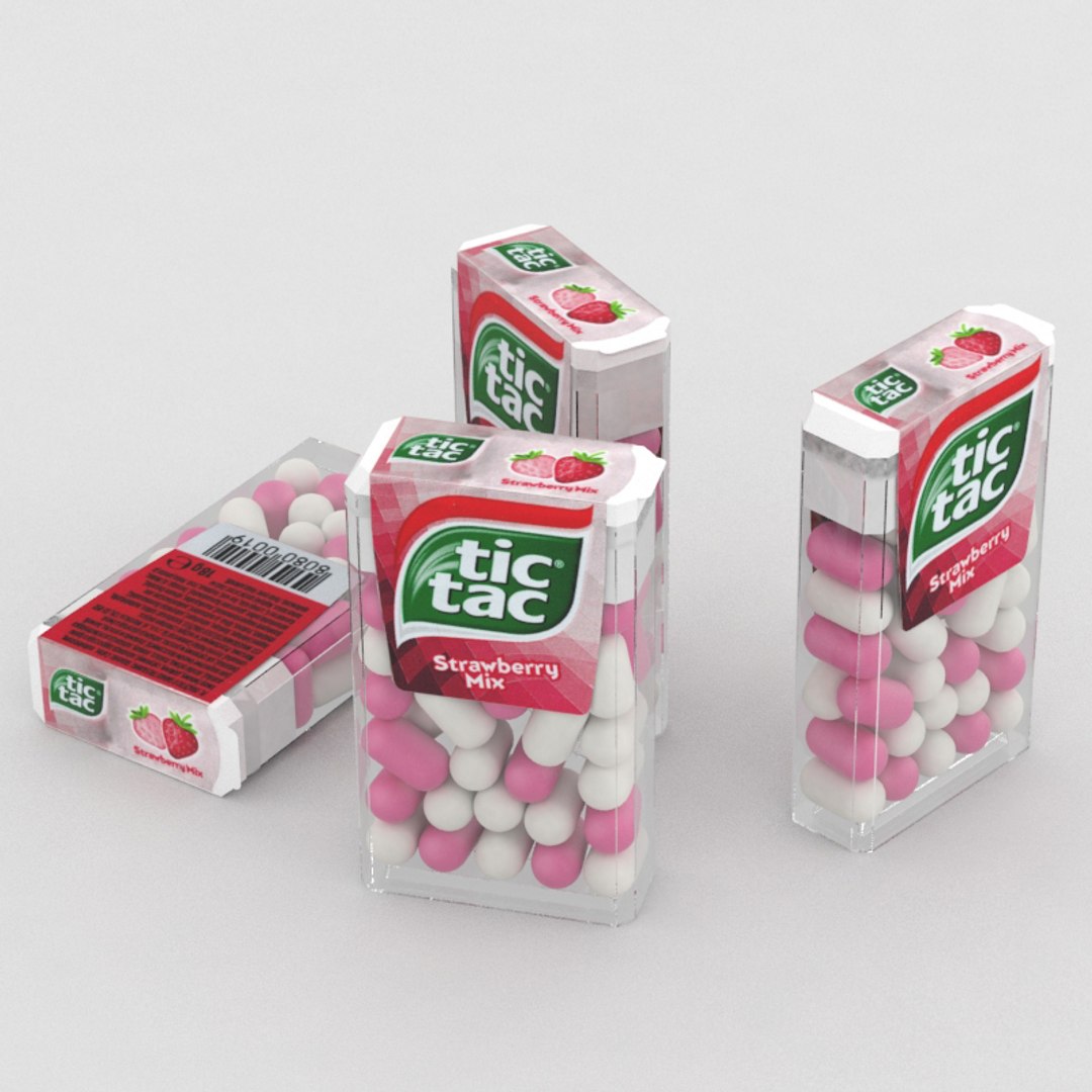 3D Tic Tac 18g Model - TurboSquid 1256190