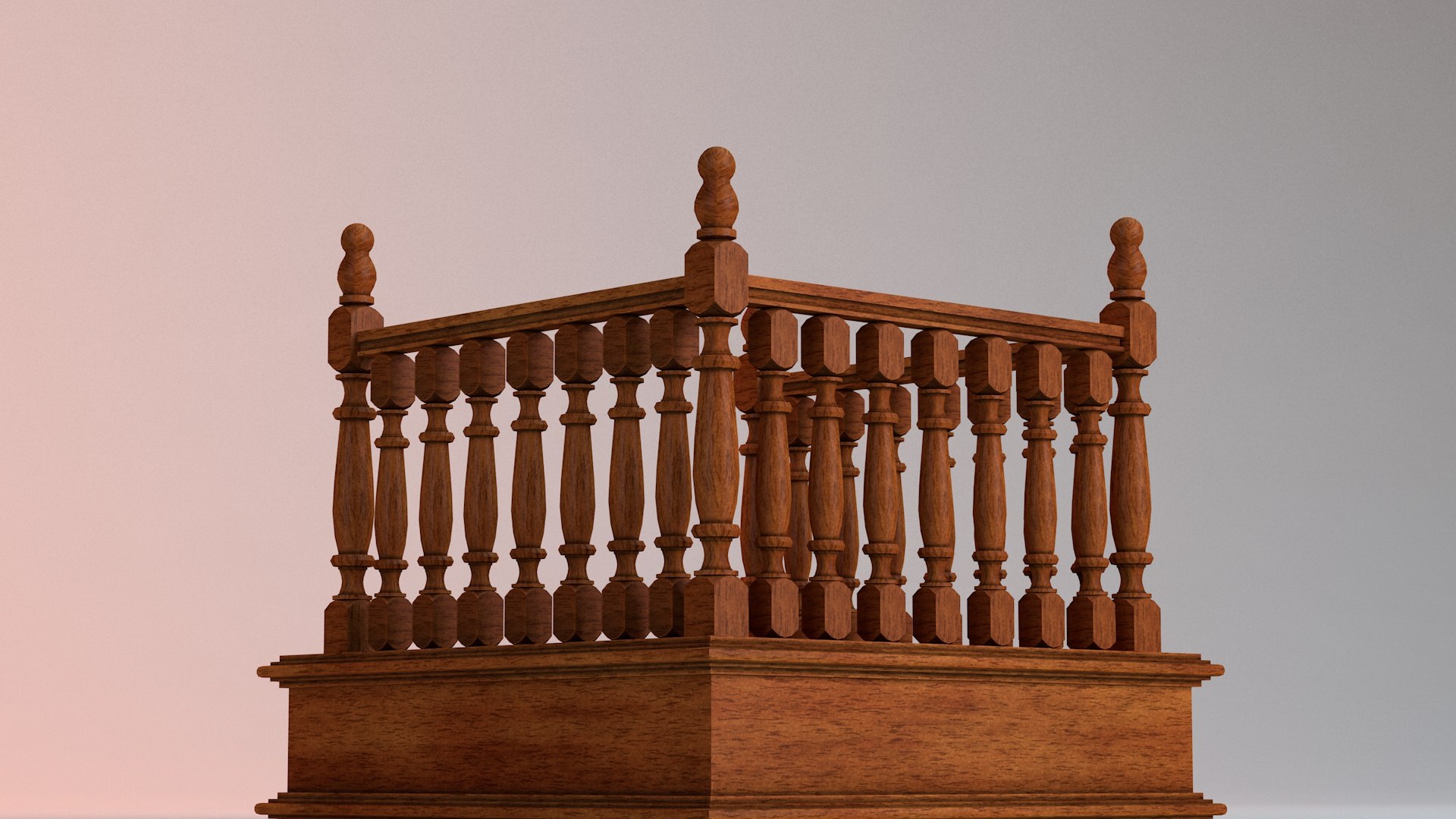 Wooden Witness Box 3D Model - TurboSquid 2349234