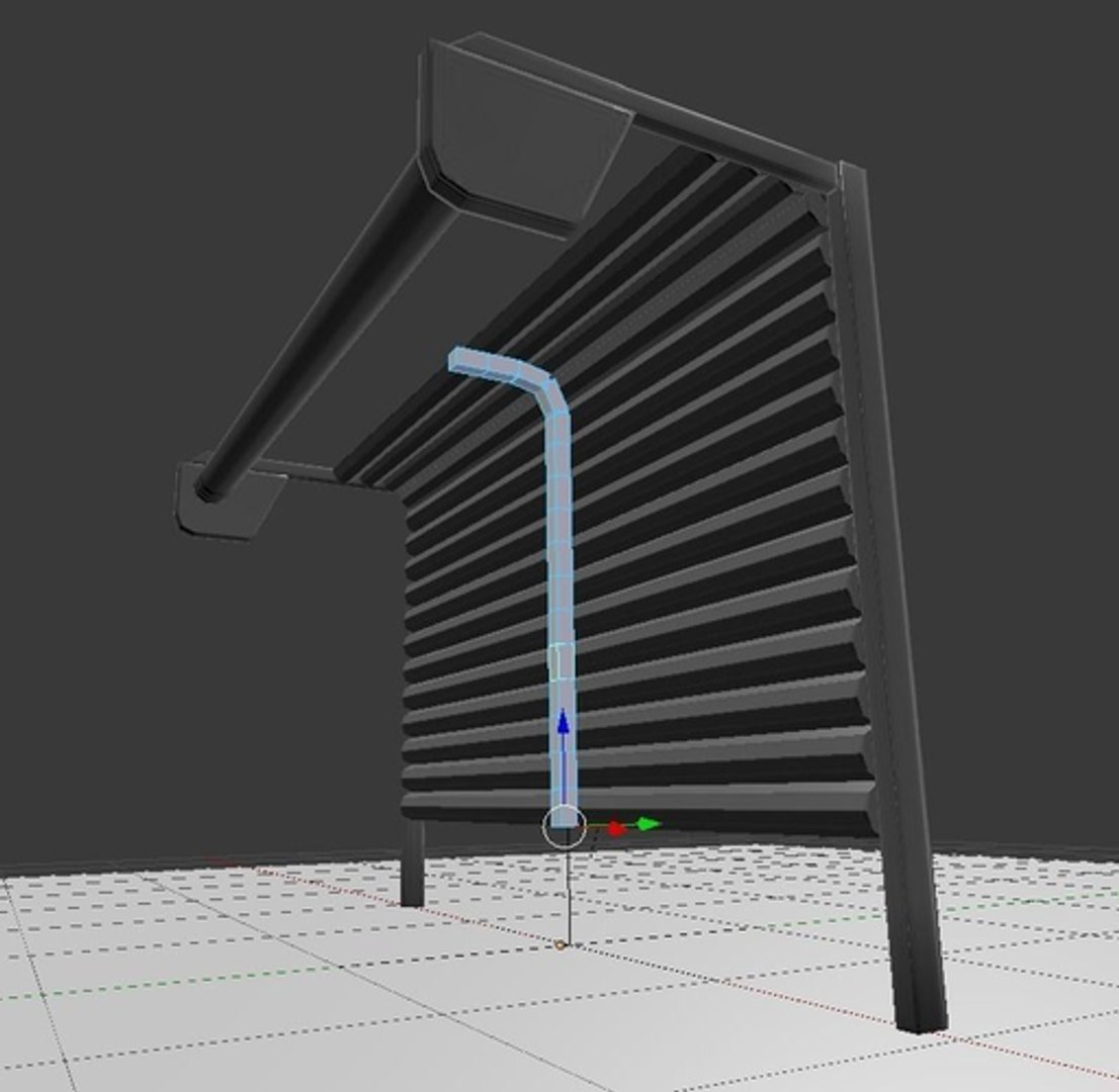 Free Rigged Roller Shutters 3d Model