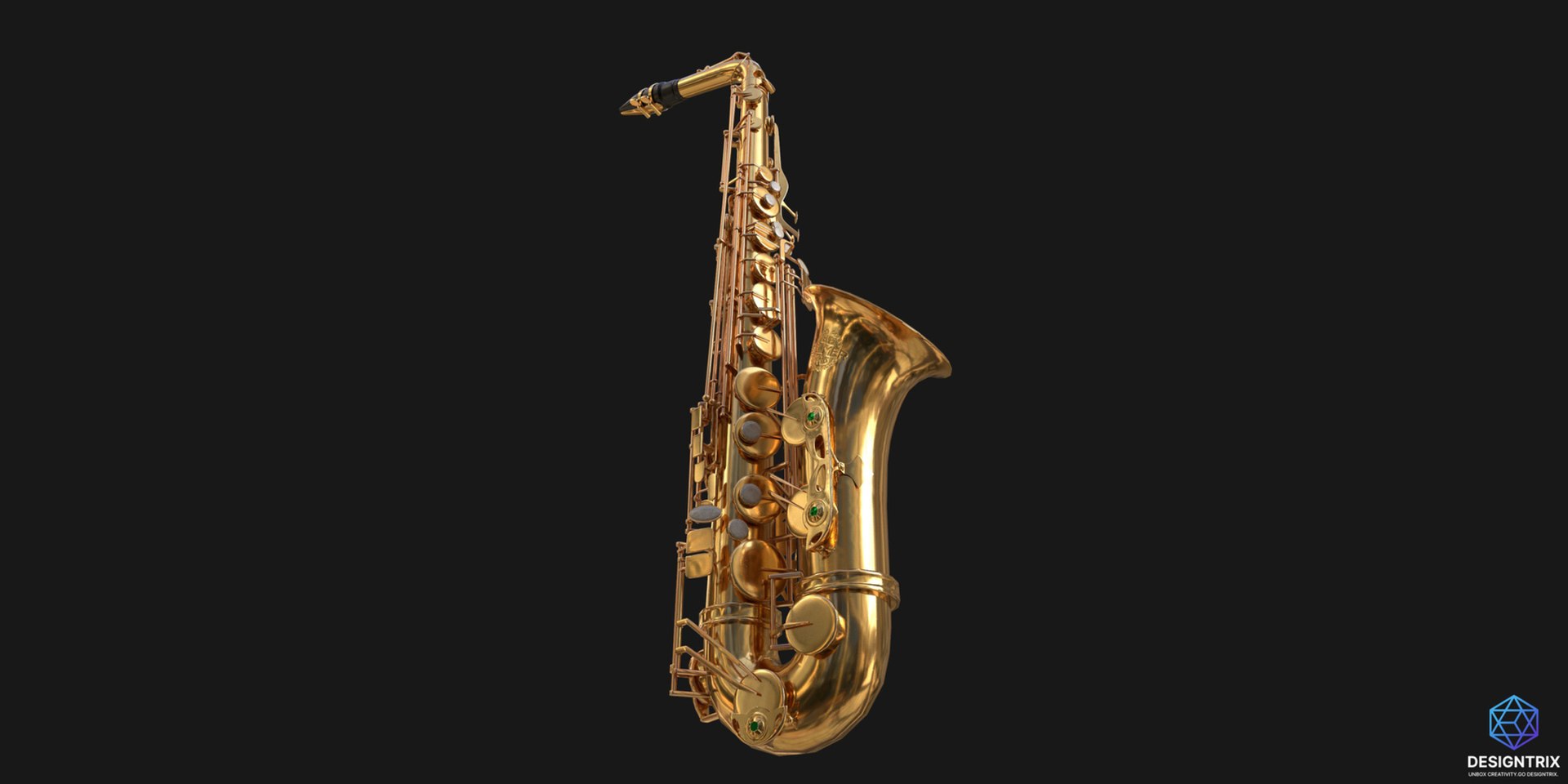 3D Saxophone Model - TurboSquid 2424477