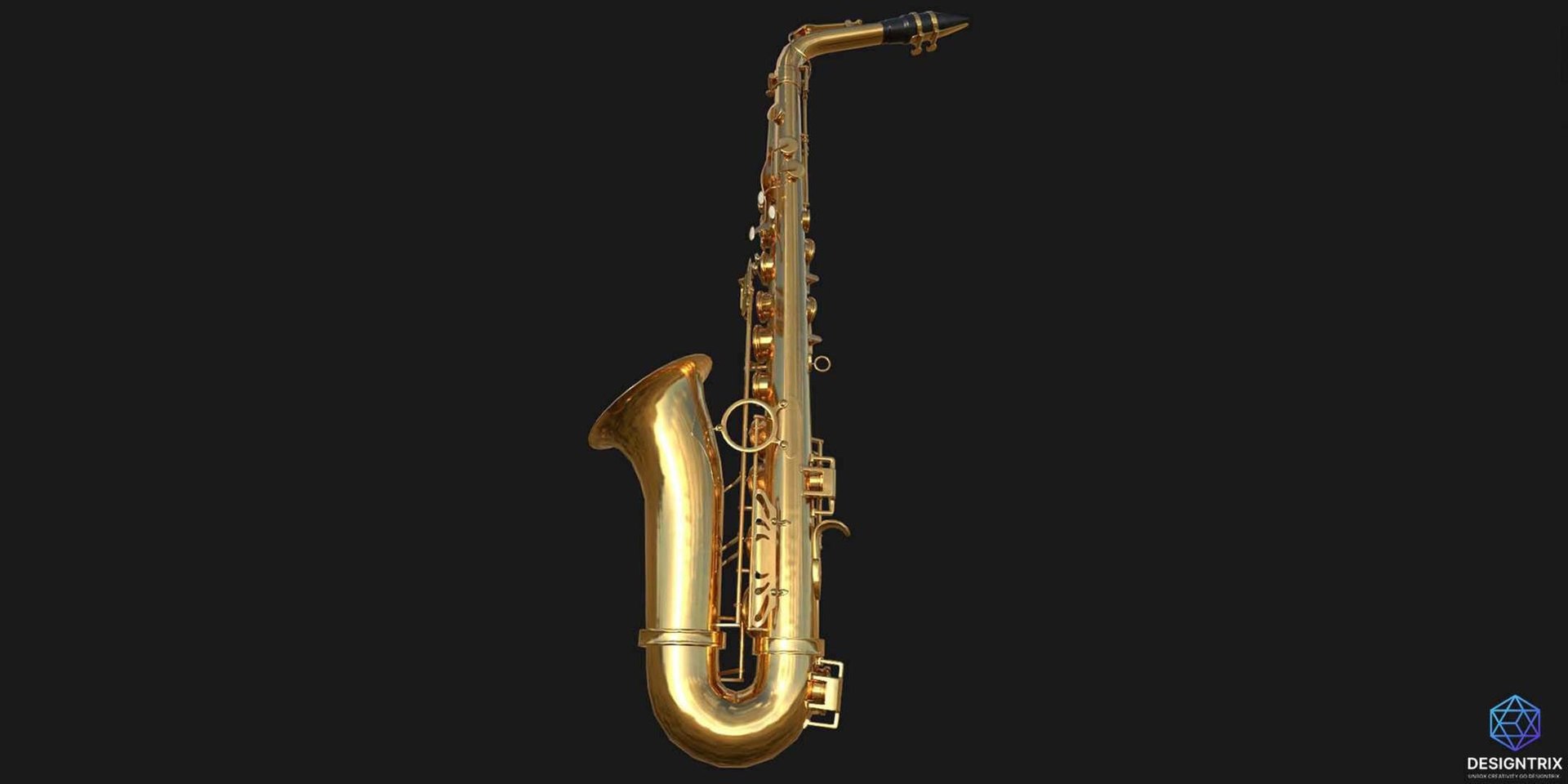 3D Saxophone Model - TurboSquid 2424477