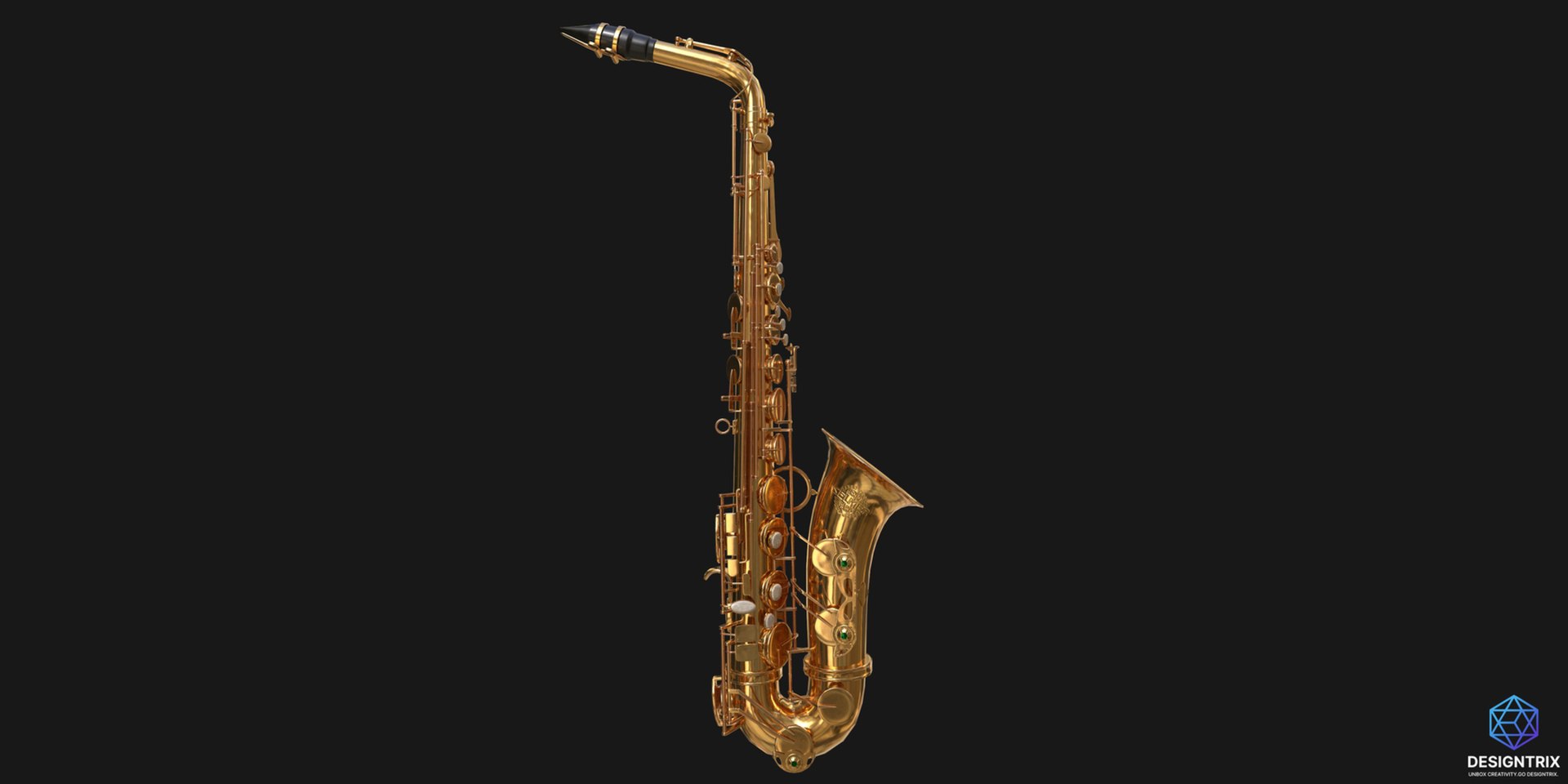 3D Saxophone Model - TurboSquid 2424477