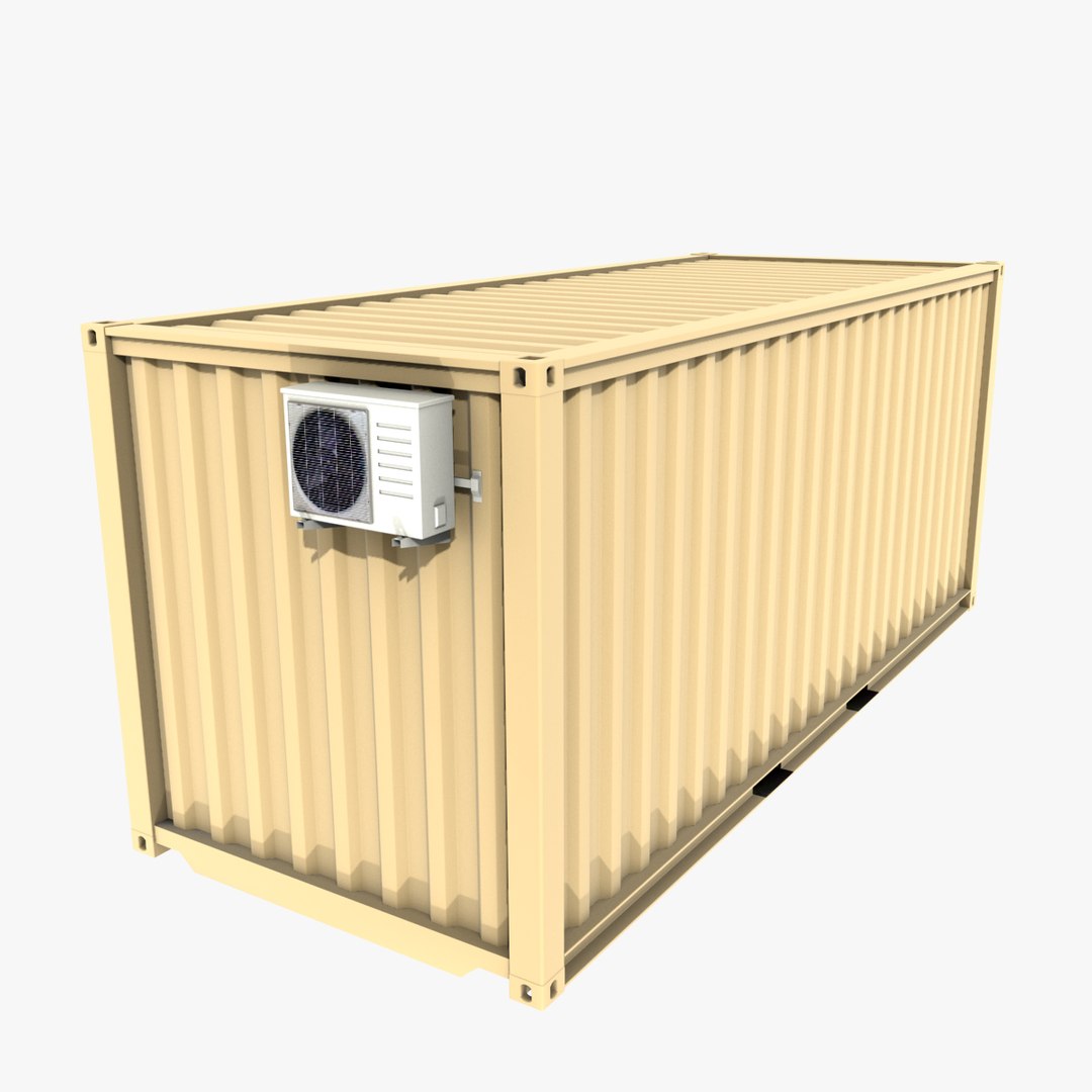3d model military containers