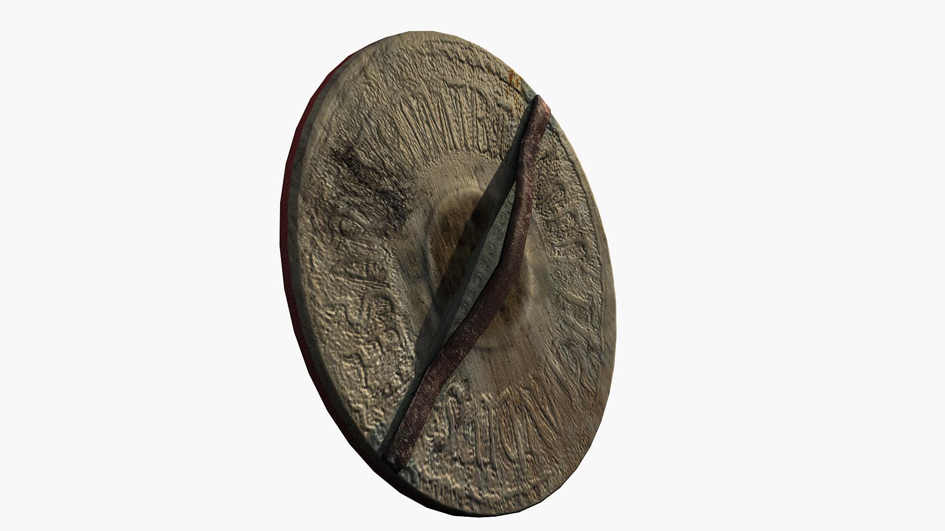 3D Roman Shield Low Poly Model - TurboSquid 1984520