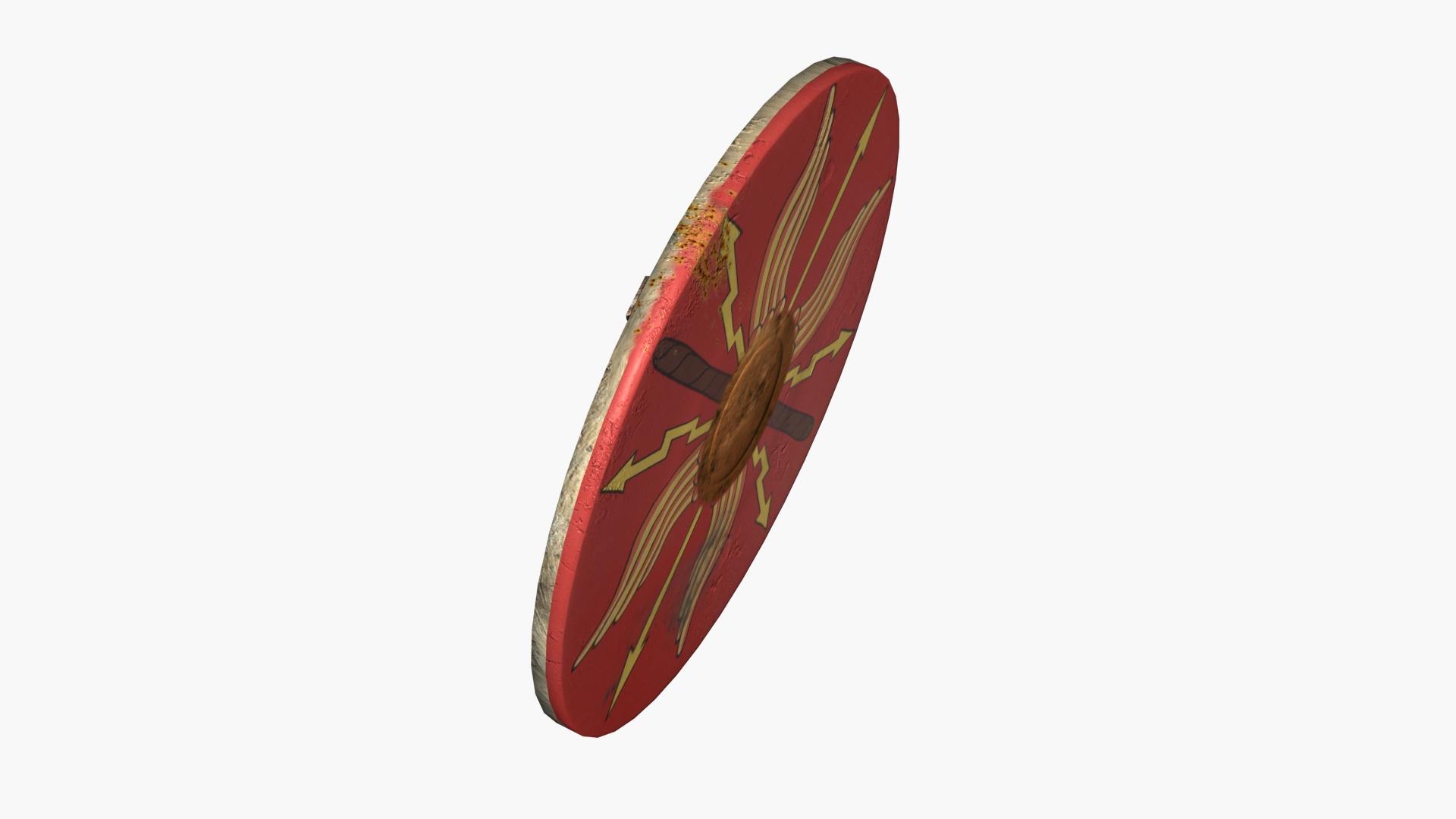 3D Roman Shield Low Poly Model - TurboSquid 1984520