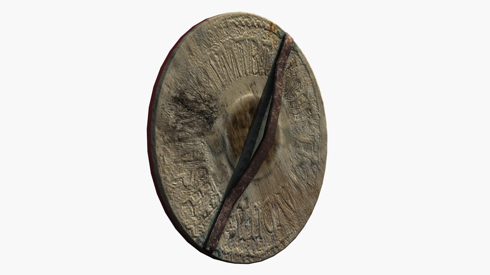 3D Roman Shield Low Poly Model - TurboSquid 1984520