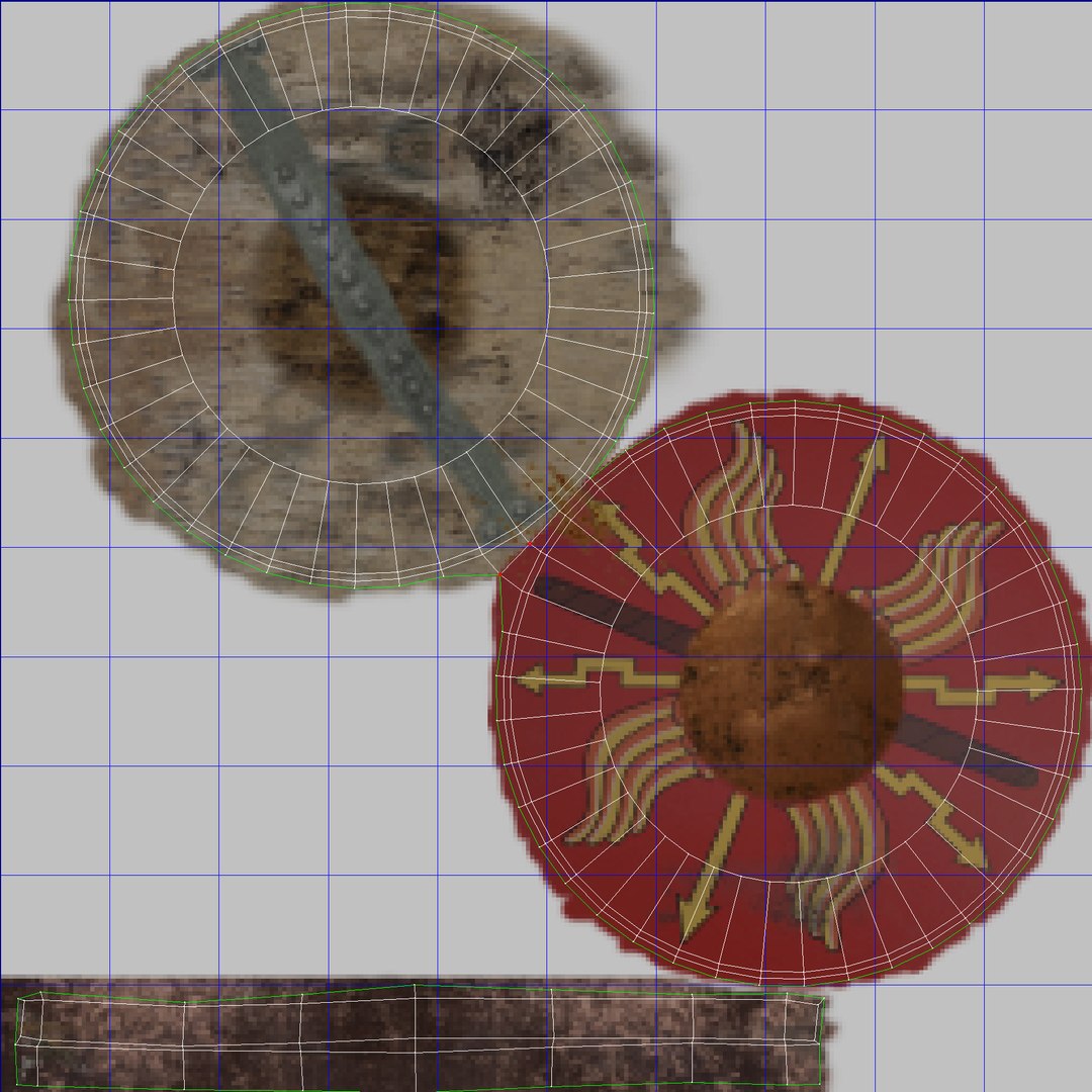 3D Roman Shield Low Poly Model - TurboSquid 1984520