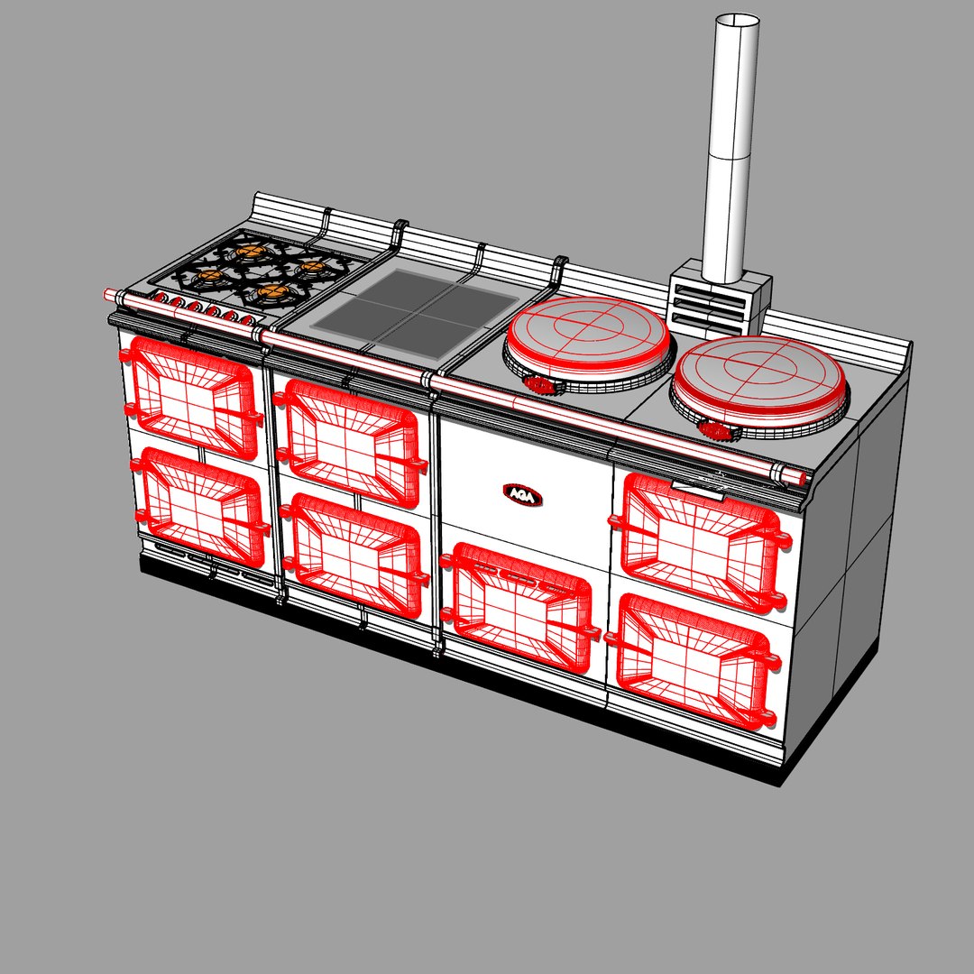 aga stove 3d obj