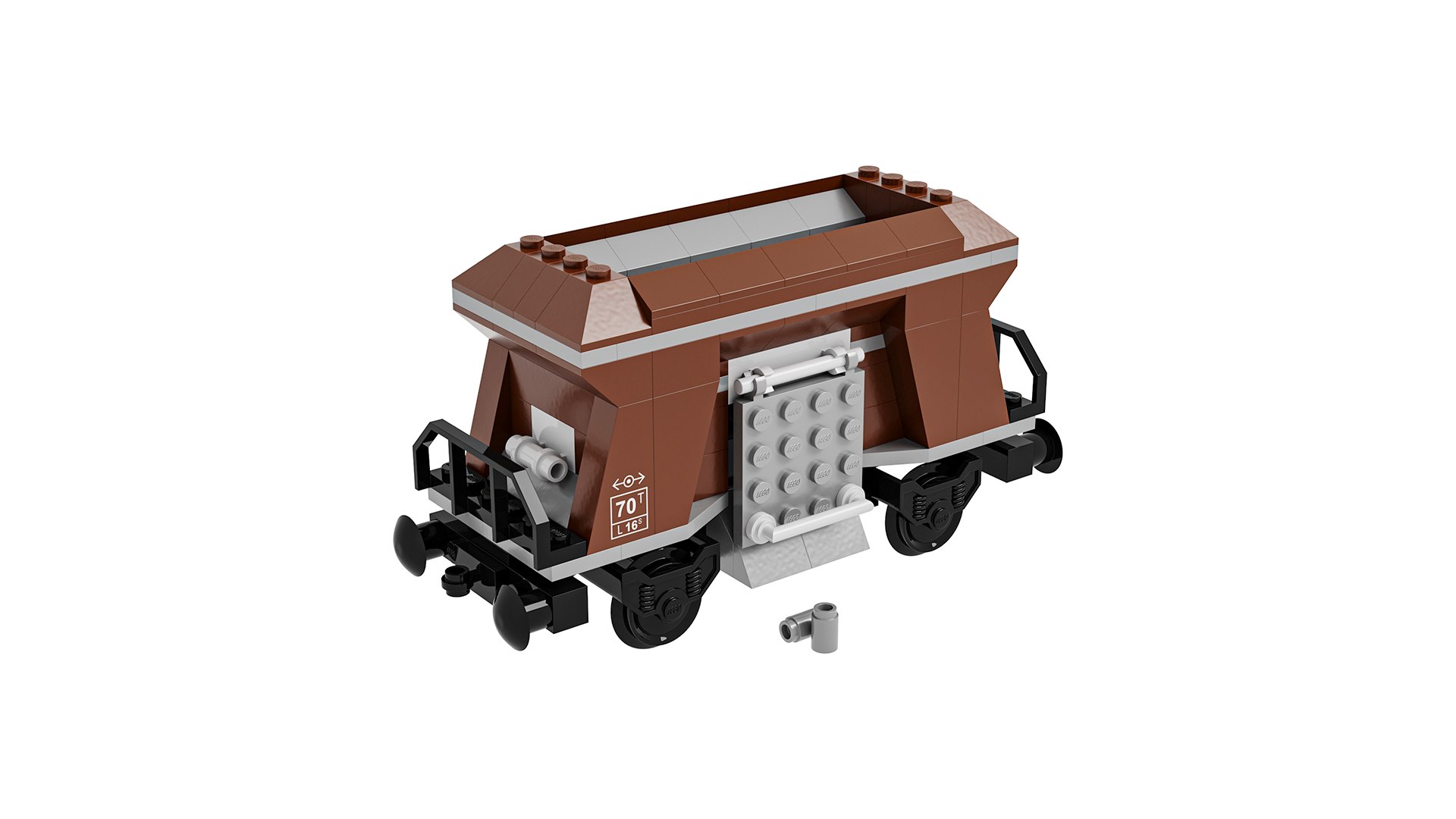 Trem Lego Coal Hopper Modelo 3D - TurboSquid 2106306