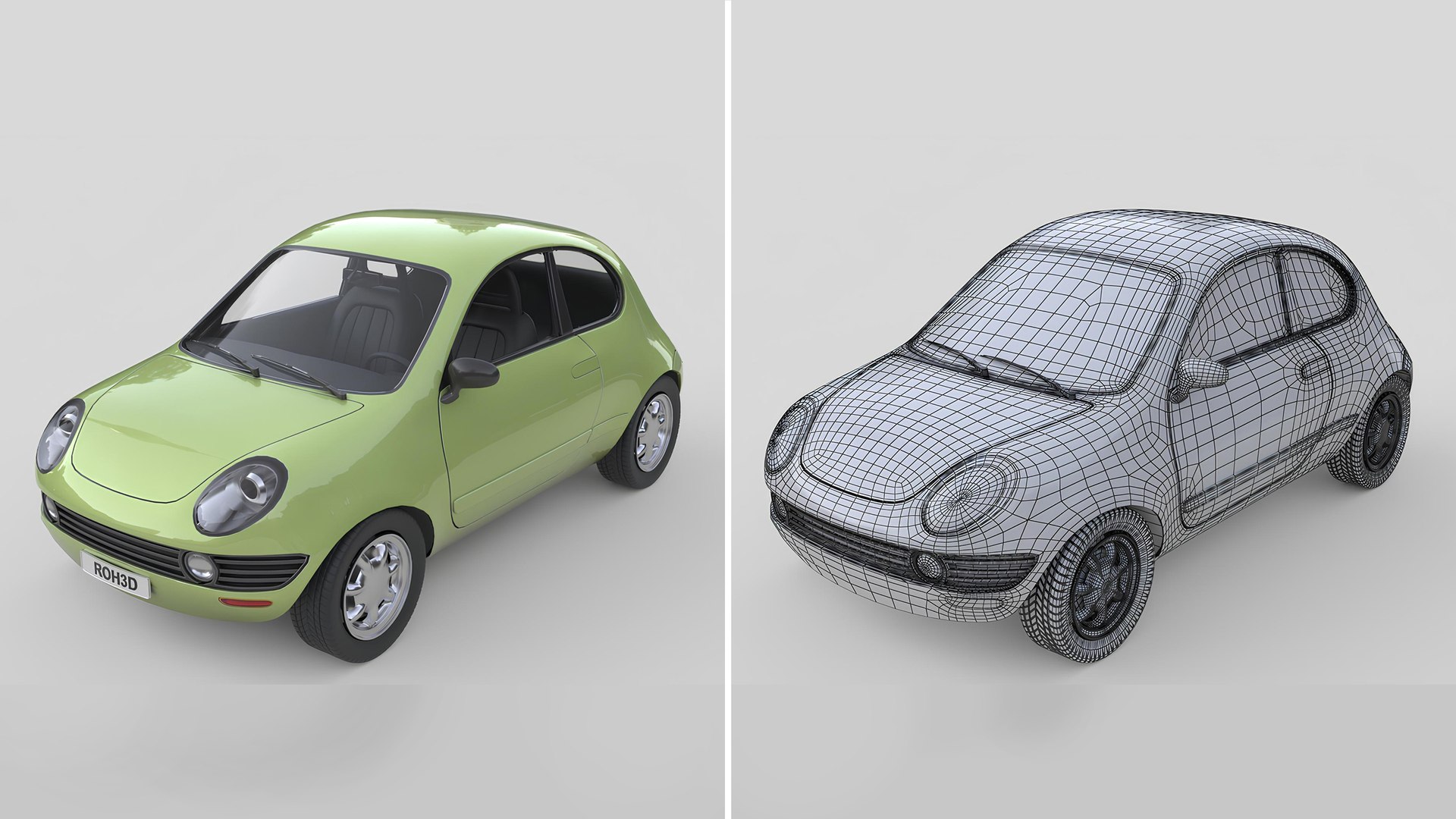 Generic Compact Car 1995 3D Model - TurboSquid 2355570