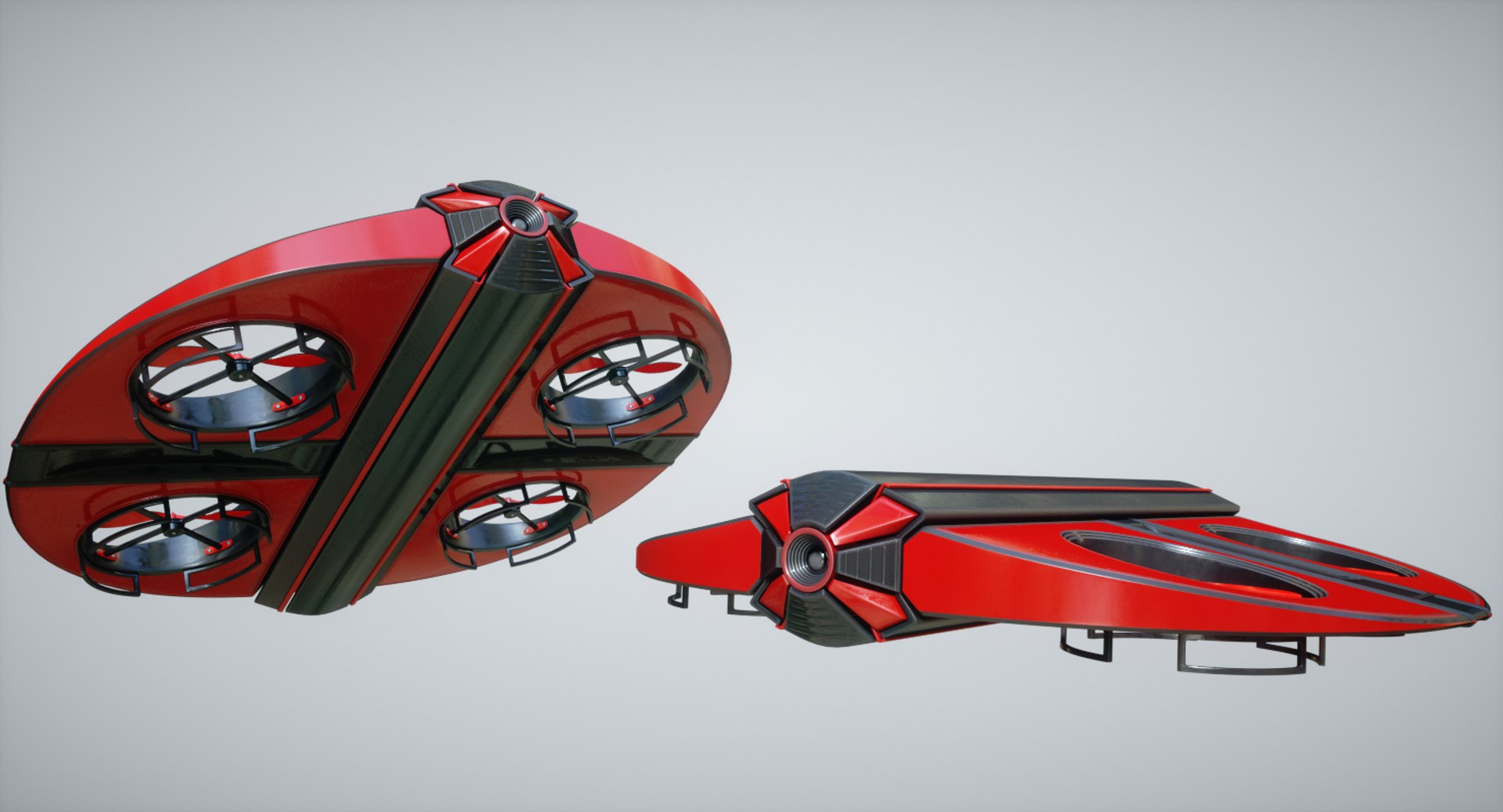 Quads Concept Ii Drone 3d Obj