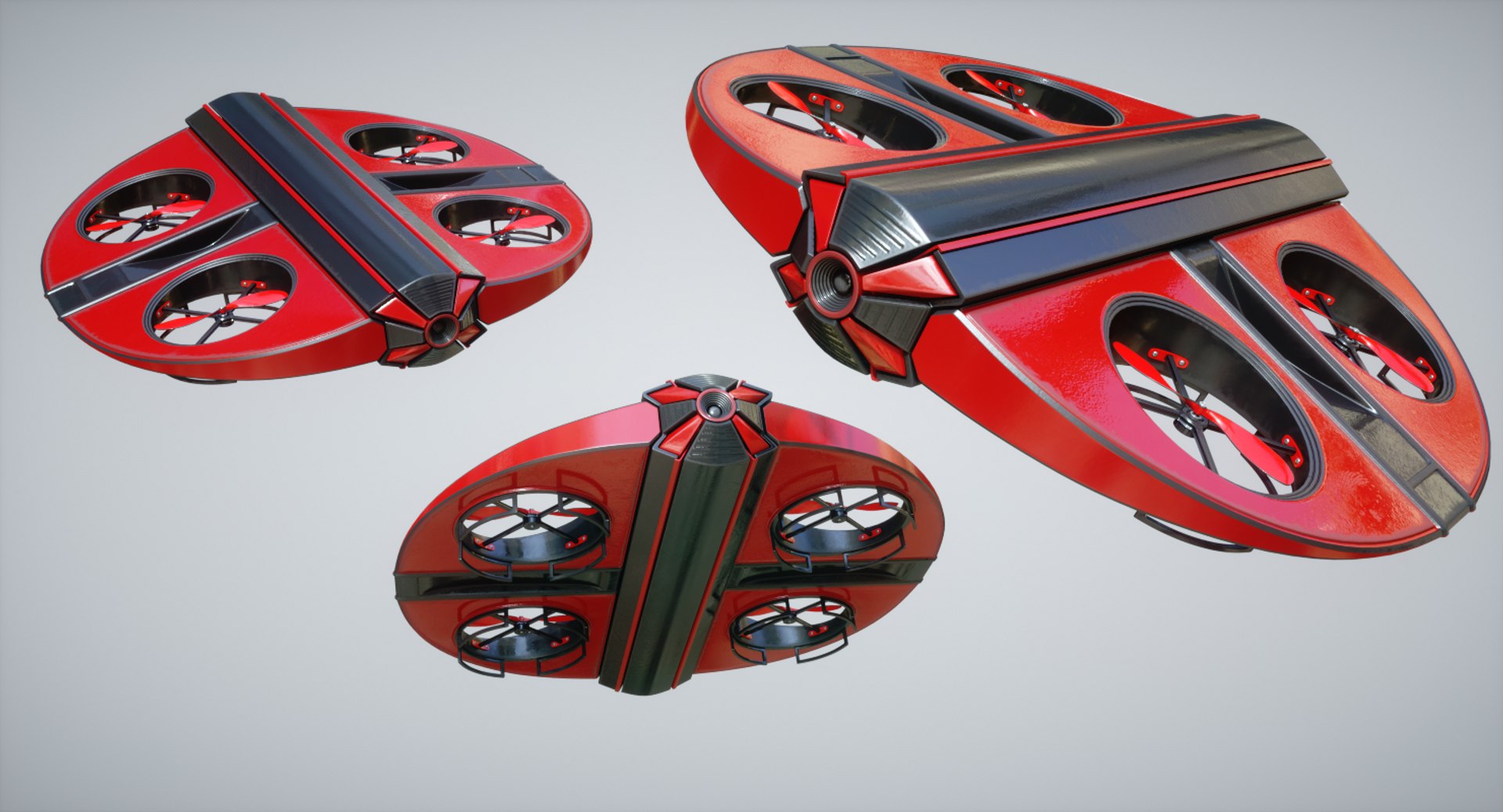 Quads Concept Ii Drone 3d Obj