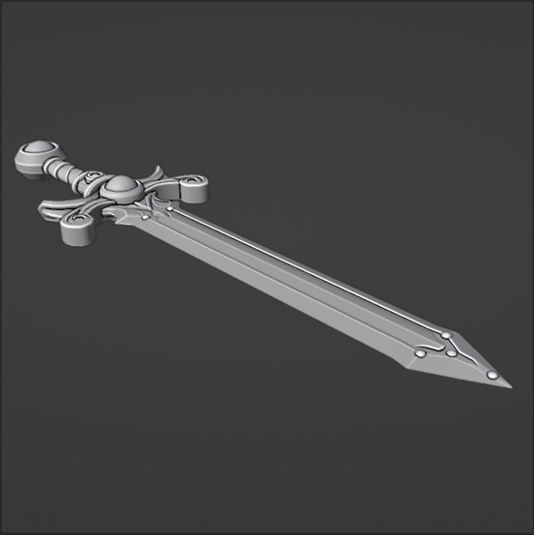 Stylized Fantasy Sword 3D Model - TurboSquid 2286549