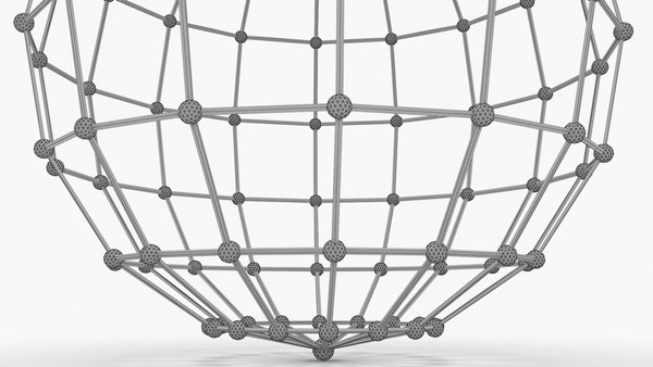 3D Wireframe Sphere 03 model - TurboSquid 1797329