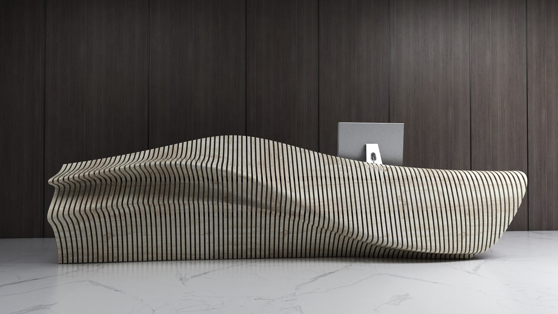 Parametric Reception Desk 3D - TurboSquid 1816995