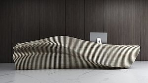 Parametric reception desk model - TurboSquid 1226510