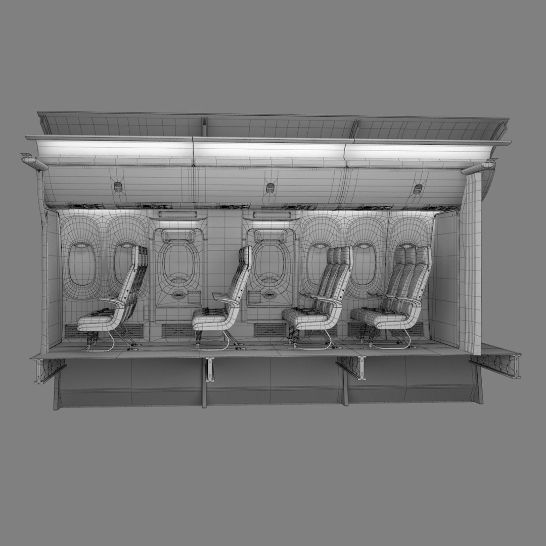 3D Ryanair Economy Wing Exit - TurboSquid 1255811