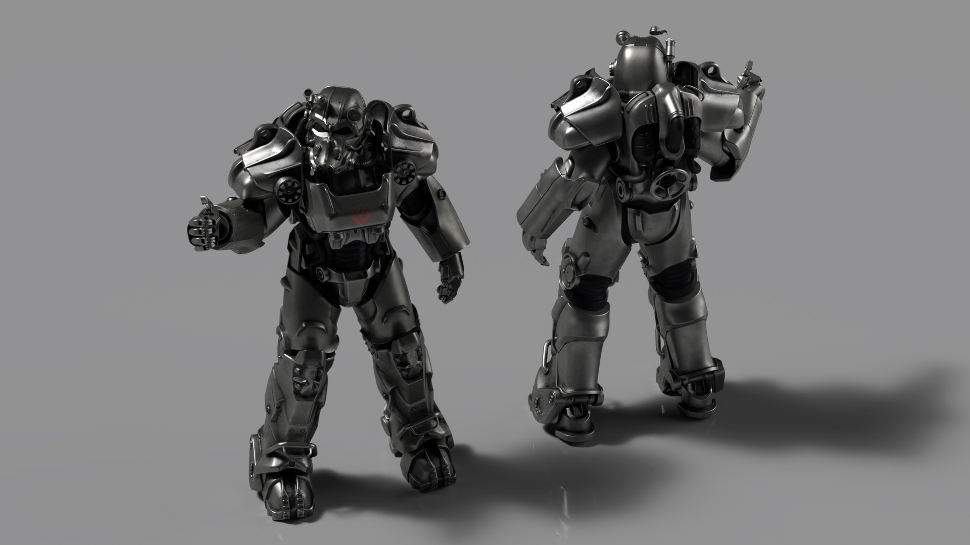 Fallout Combat Armor T 60 Thumb Up 3D Model - TurboSquid 2252648